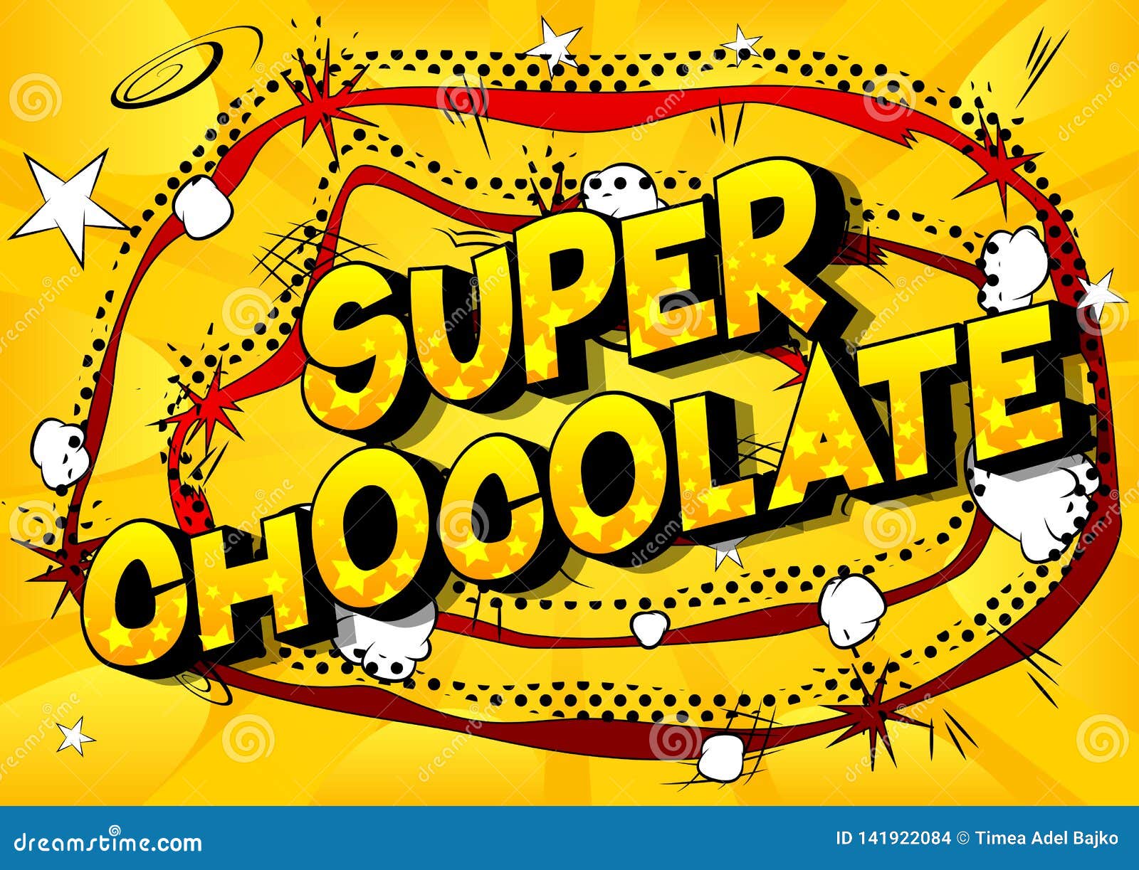Super Chocolate - Comic Book Style Words. Stock Vector - Illustration ...