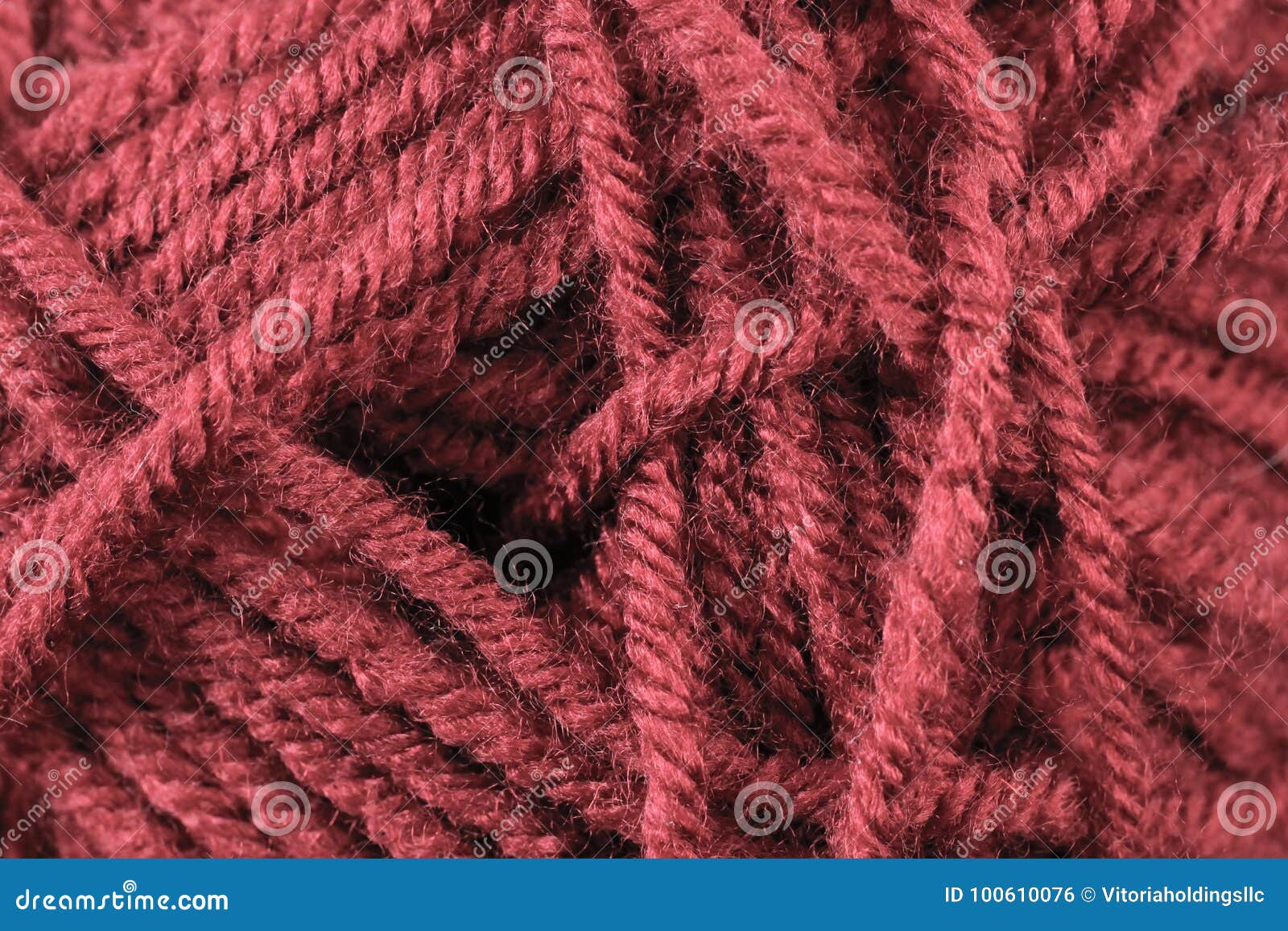 Red Yarn Texture Close Up stock photo. Image of pattern - 100610076