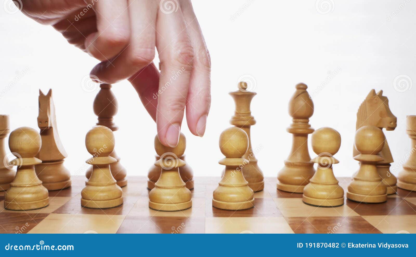 Super Close Up. the Process of Playing Chess Stock Photo - Image of ...