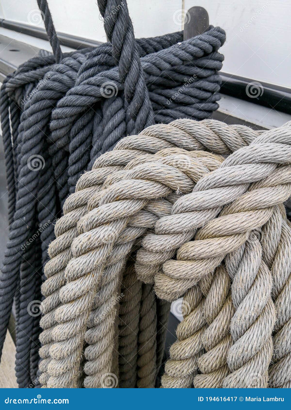 Super Close Up of a Thick Rope Stock Image - Image of background ...