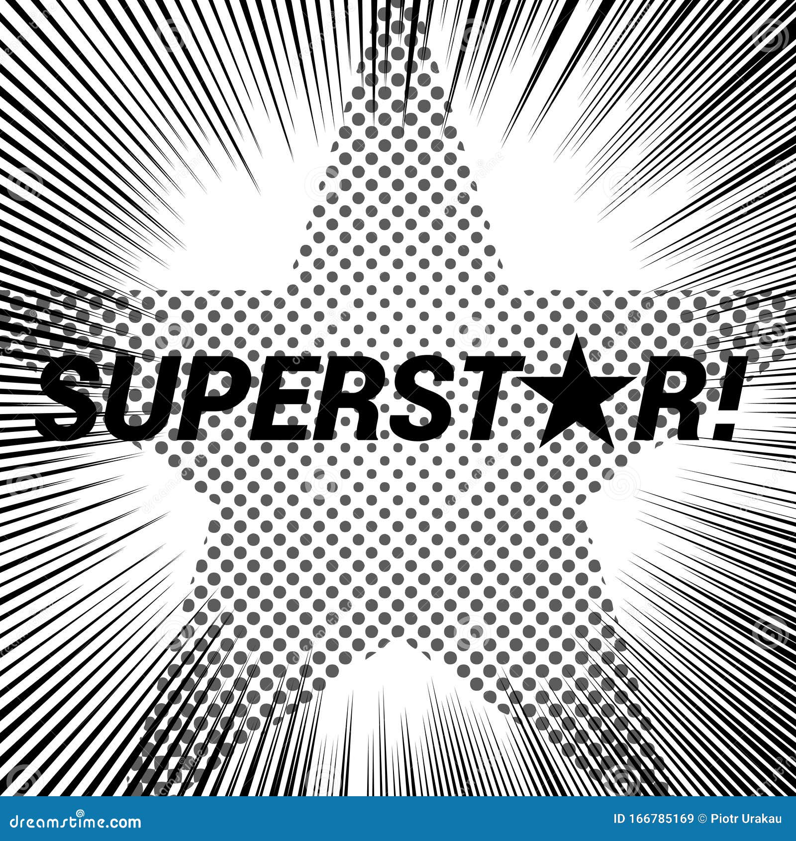 Super Comic Monochrome Template Stock Vector - Illustration of effect ...