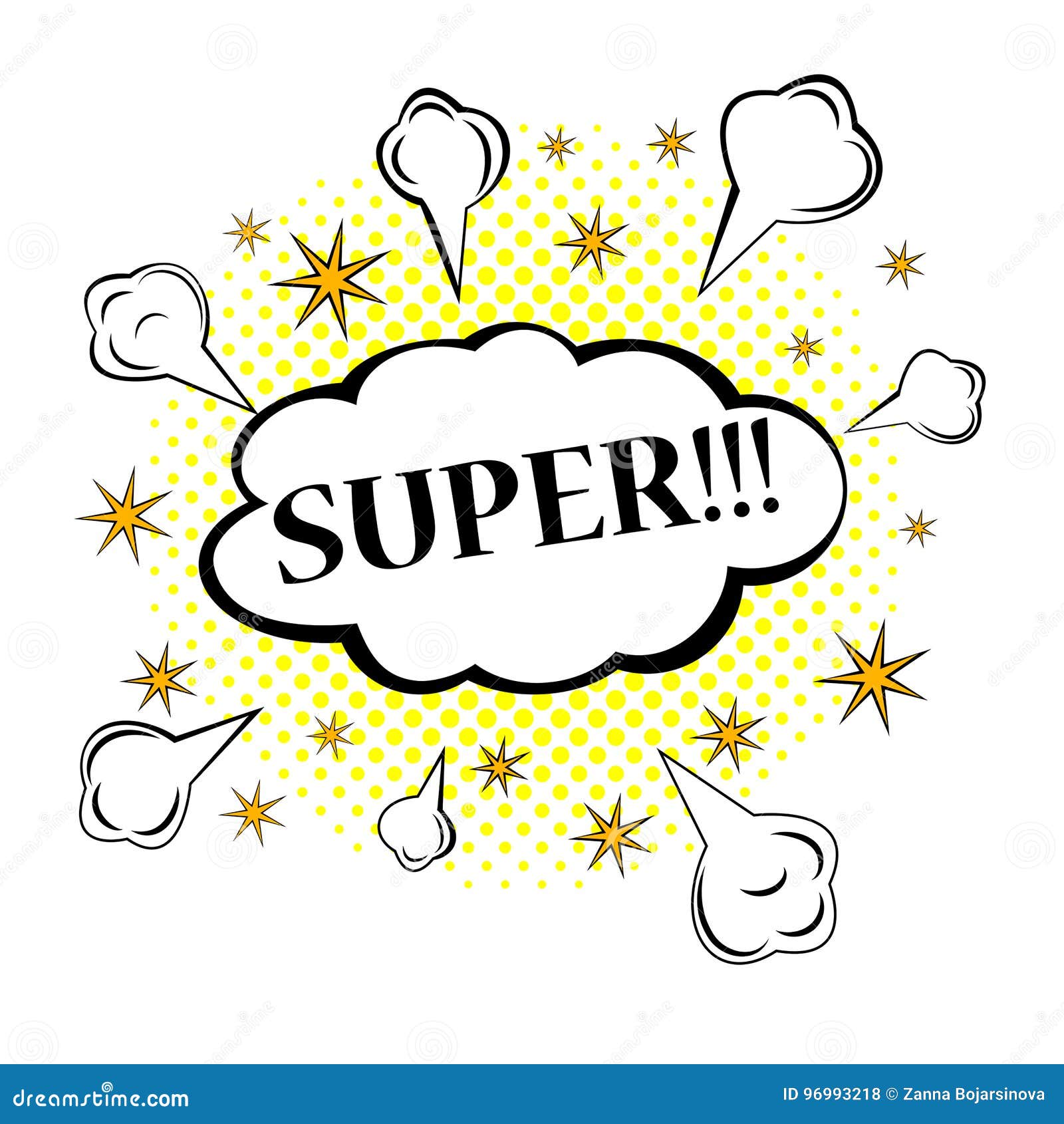 Super Comic Word Cartoon Vector | CartoonDealer.com #95721257