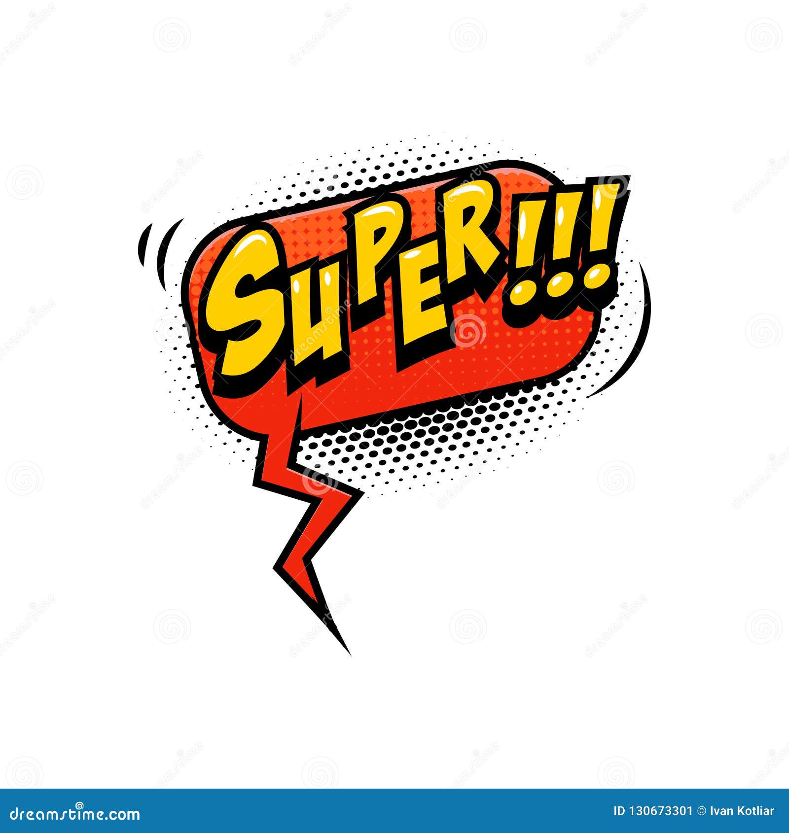 Super Comic Word Cartoon Vector | CartoonDealer.com #95721257