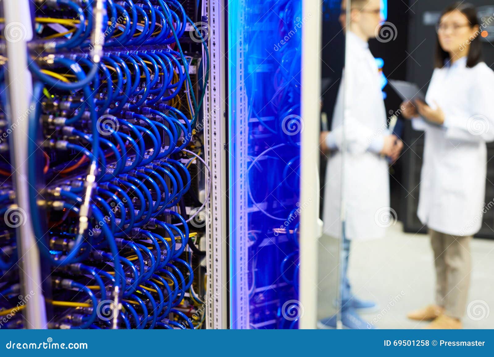 Super Computer Research Center Stock Photo - Image of engineer, fiber ...