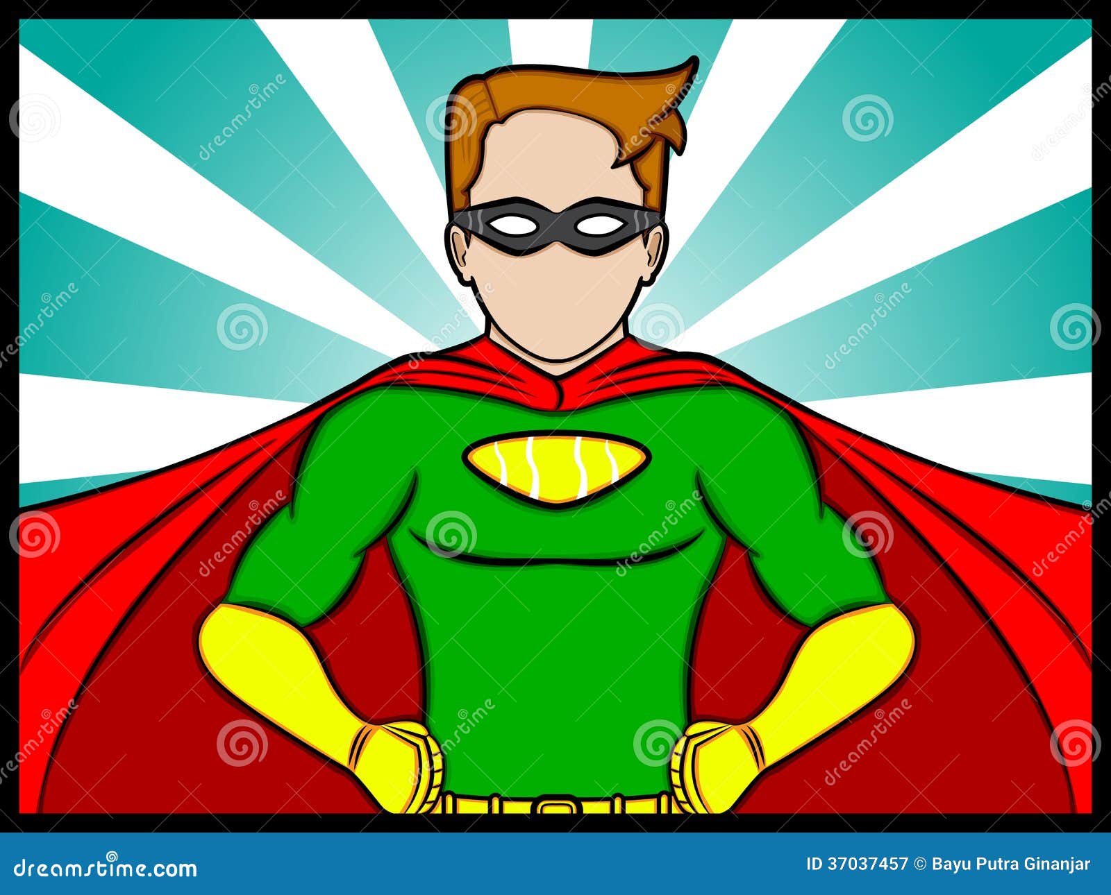 Super Confidence stock vector. Illustration of sunburst - 37037457