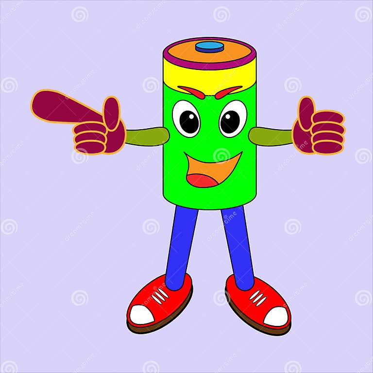 Super cool battery stock vector. Illustration of glass - 176104012