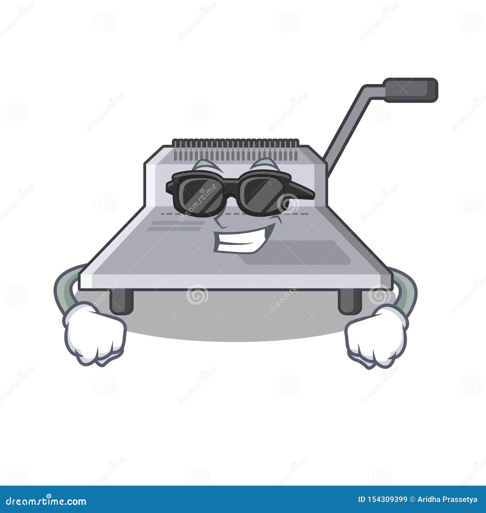 Super Cool Binding Machine in the Cartoon Shape Stock Vector ...