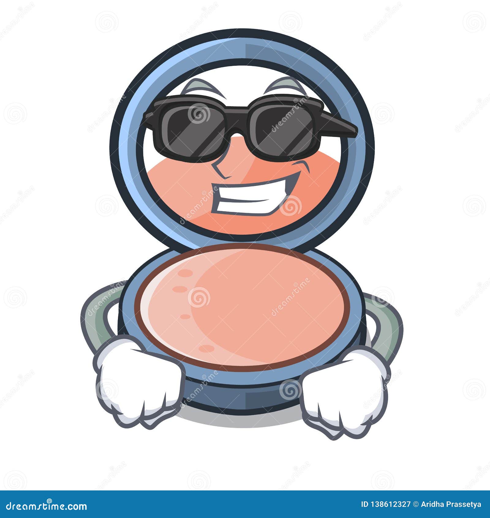 Super Cool Blosh on in the Shape Character Stock Vector - Illustration ...