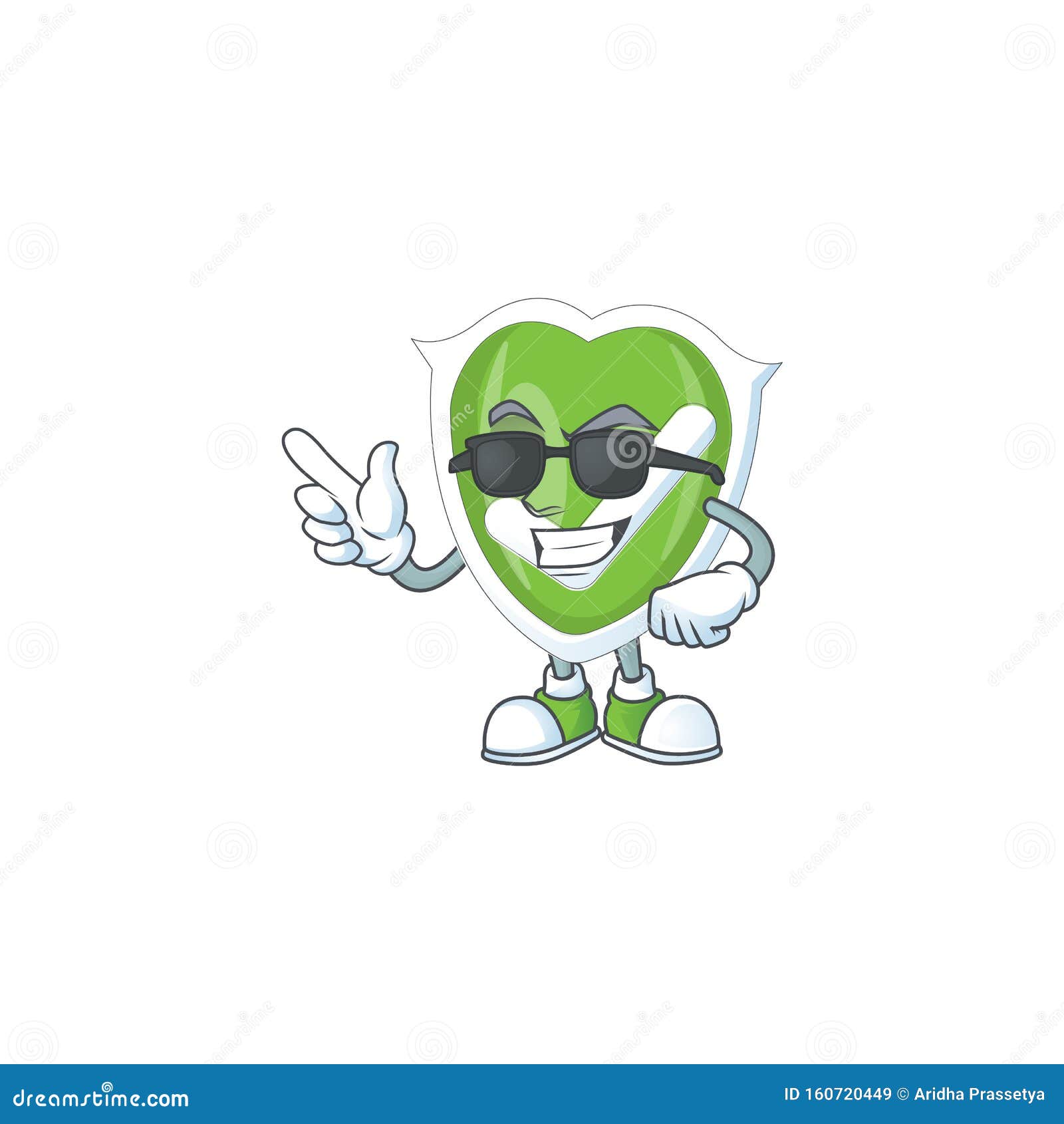 Cool Shield Badges USA Cartoon Character With A Cup Of Coffee ...