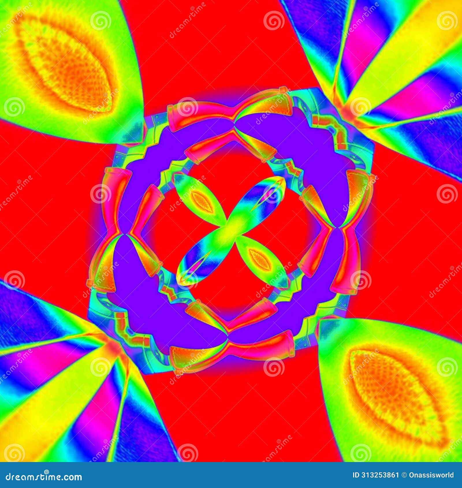 Super Cool Colors Abstract Background Stock Illustration - Illustration ...