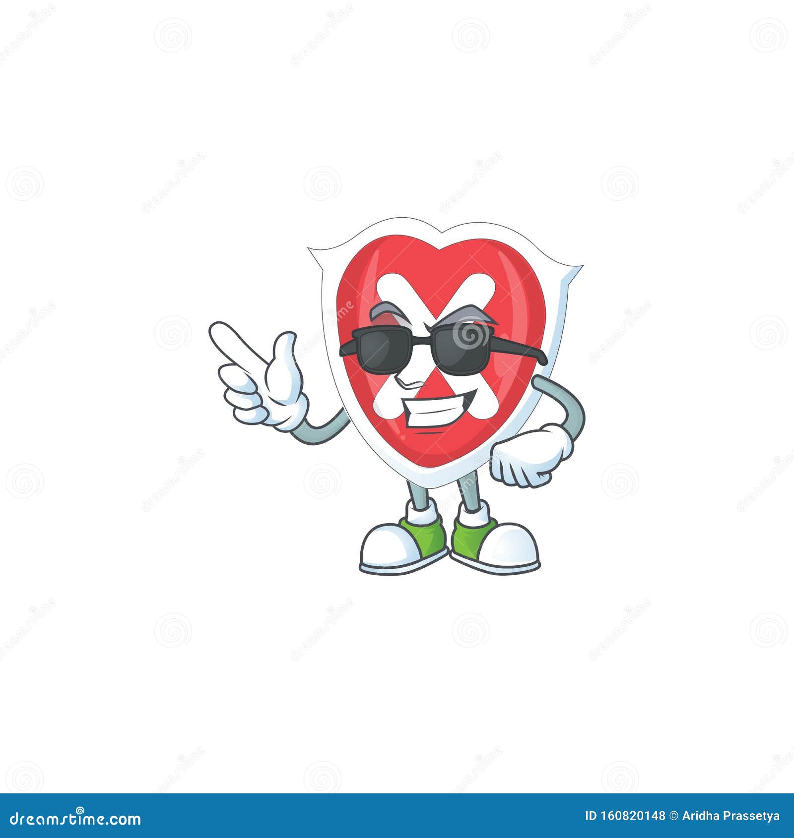 Cool Shield Badges USA Cartoon Character With A Cup Of Coffee ...