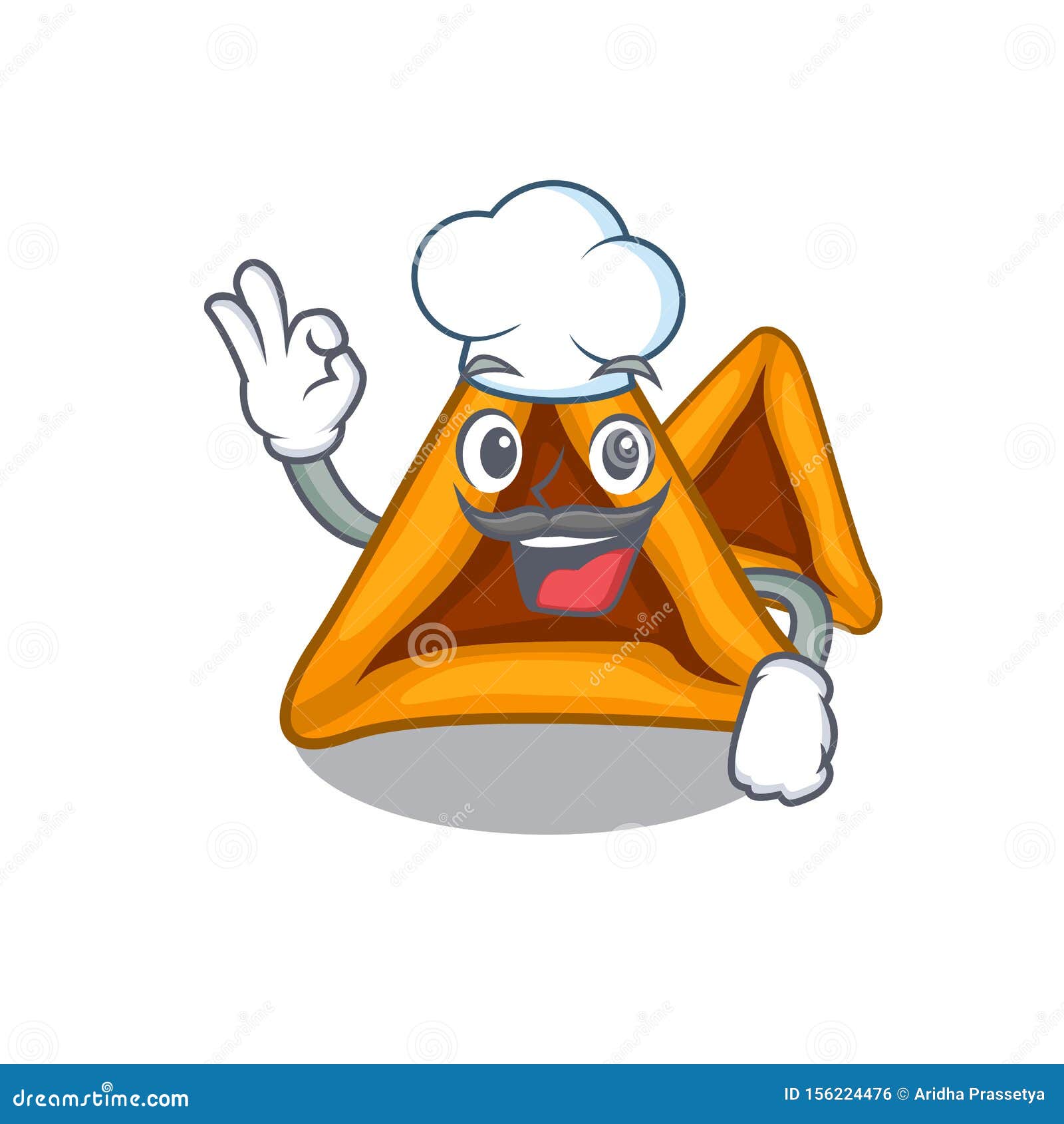 Super Cool Hamantaschen Cookies with the Cartoon Shape Stock Vector ...
