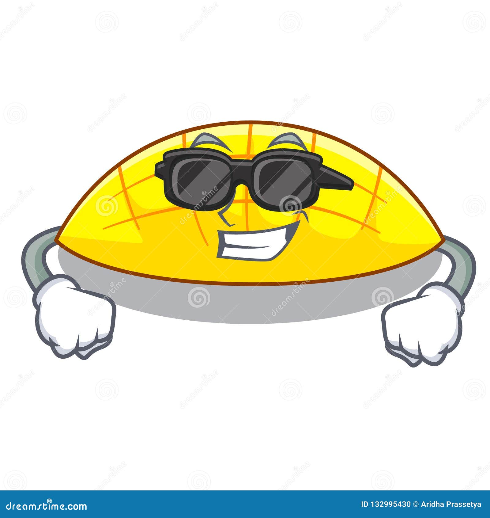 Super Cool Mango Slices on the Over Cartoon Stock Vector - Illustration ...