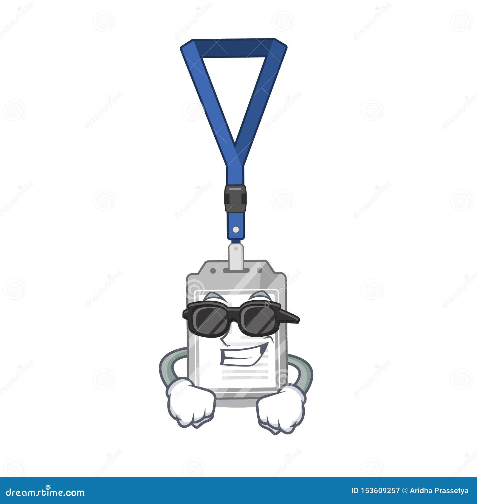 Super Cool Name Tag on the Mascot Table Stock Vector - Illustration of ...