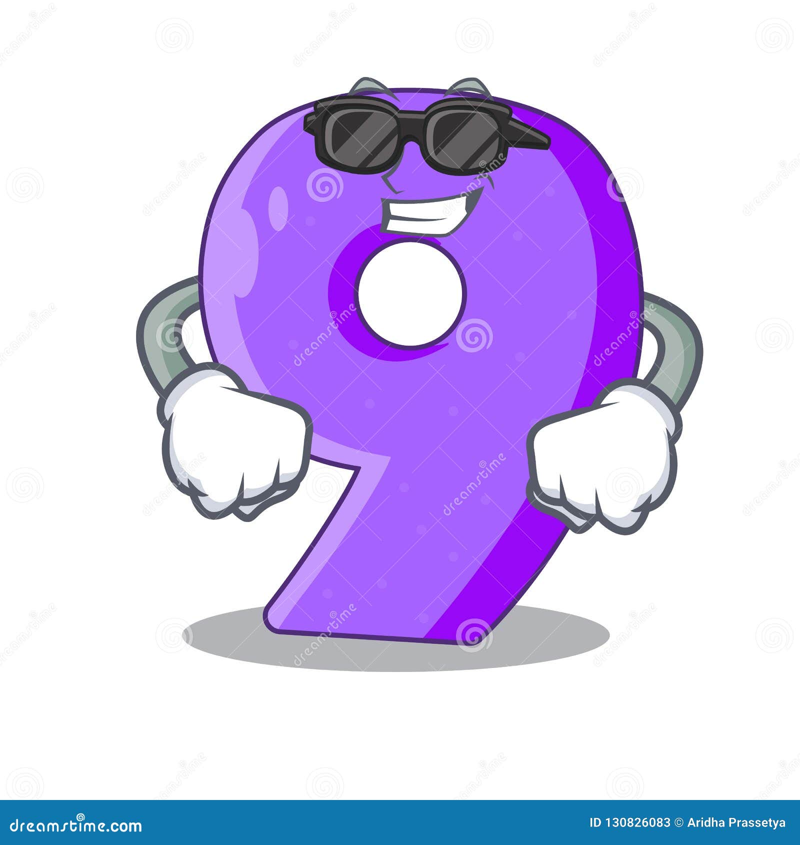 Super Cool Number Nine Athletics the Shaped Character Stock Vector ...