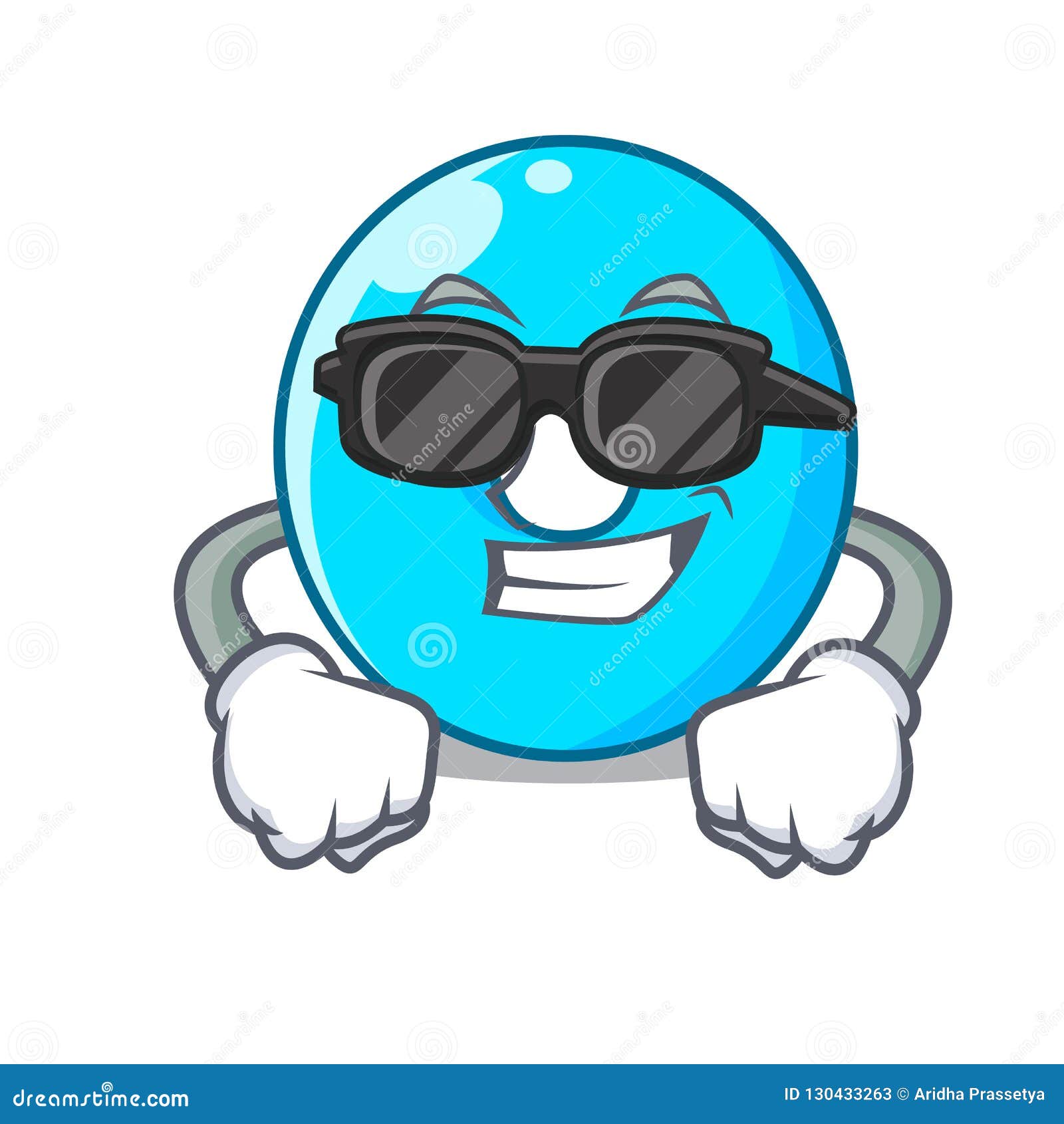 Super Cool Luffa Isolated With In The Character Vector Illustration ...