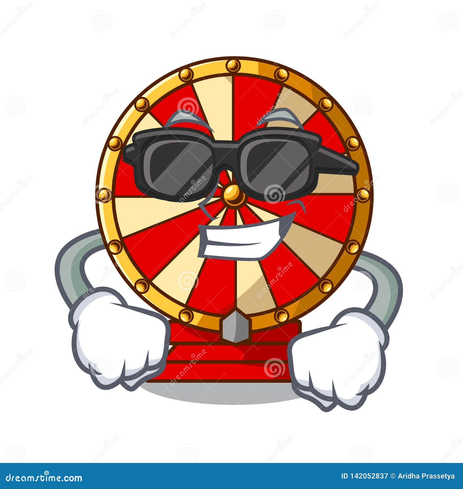 Super Cool Spinning Wheel Toy Isolated the Character Stock Vector ...