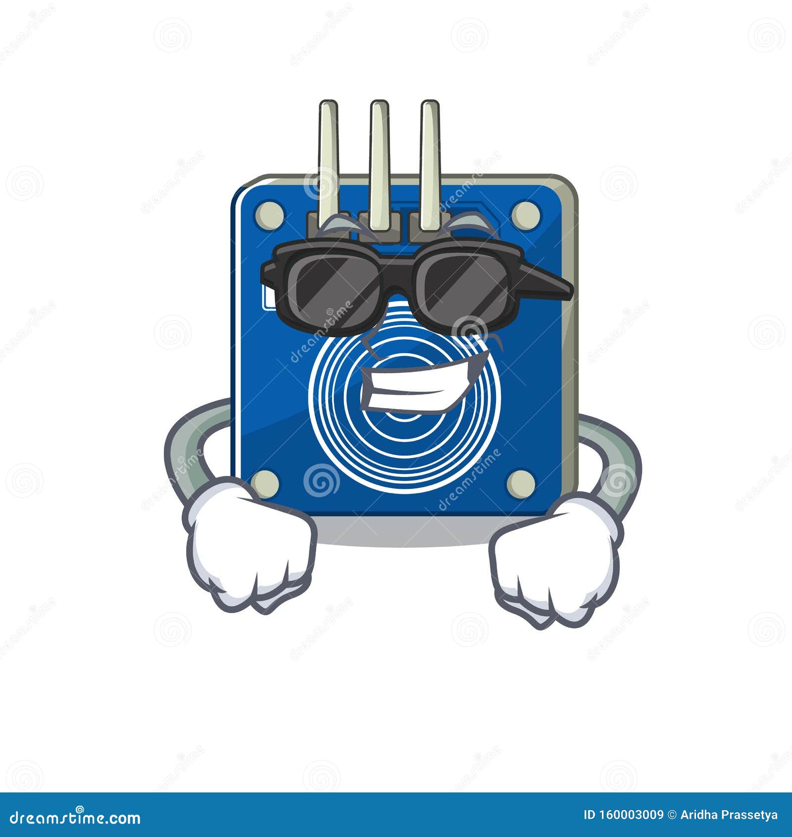 Super Cool Touch Sensor with the Cartoon Shape Stock Vector ...