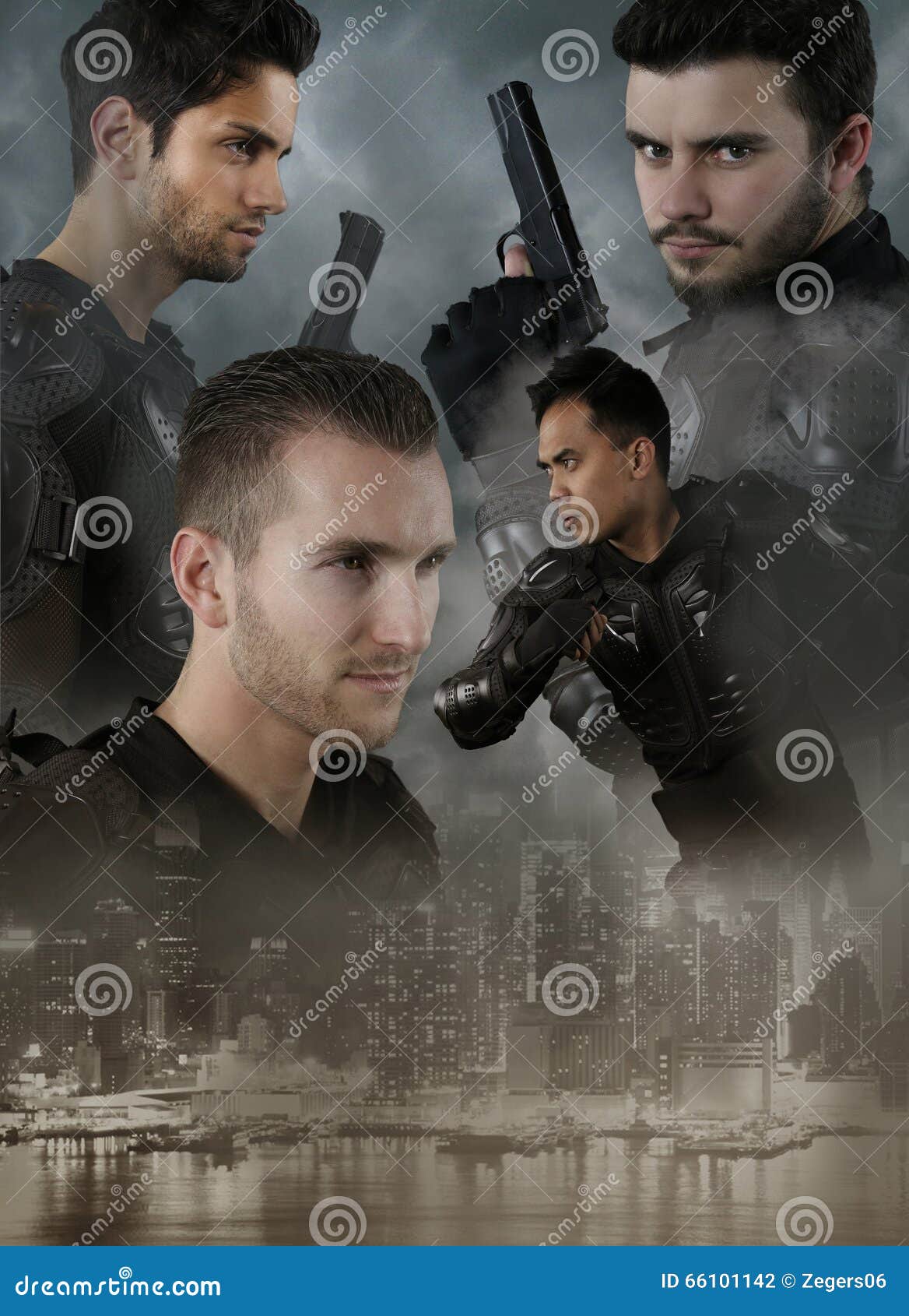 Super Cops - Four Men of the Special Forces Stock Photo - Image of ...