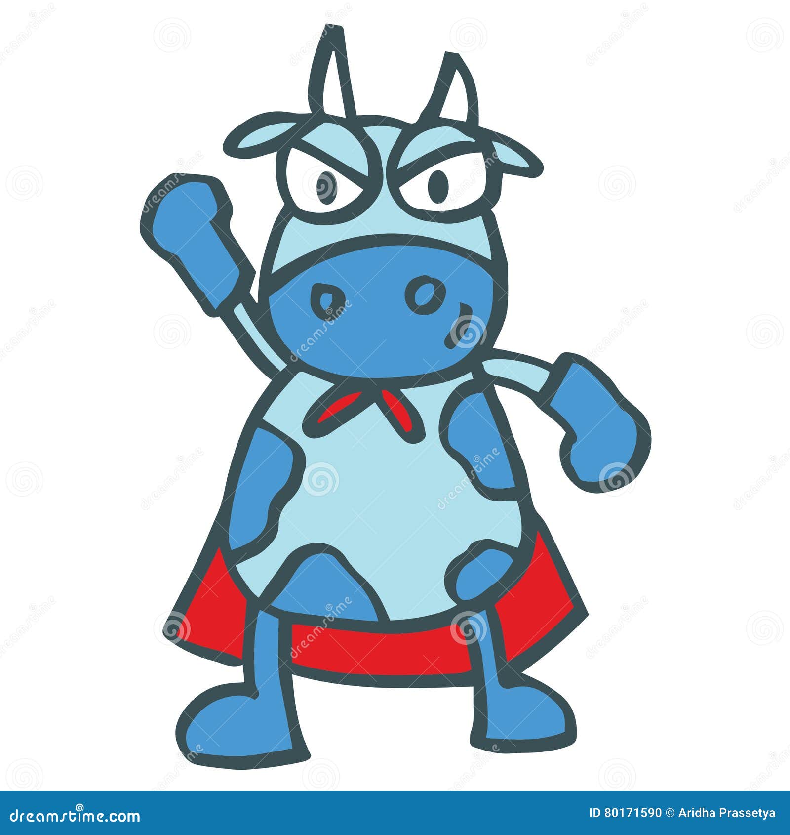 Super Cow Strong Cartoon Design for Kids Stock Vector - Illustration of ...