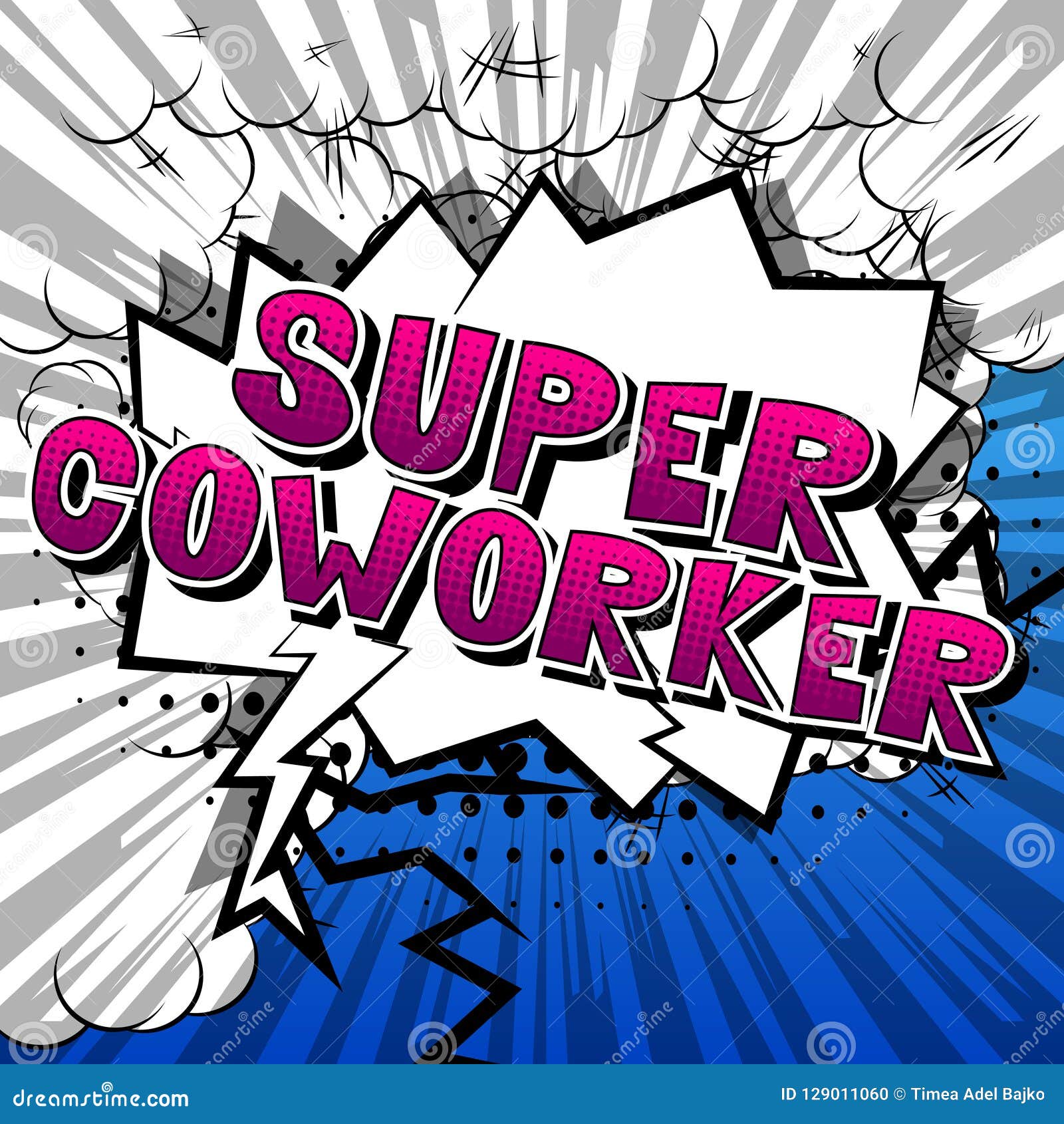 Super Coworker - Comic Book Style Words. Stock Illustration ...