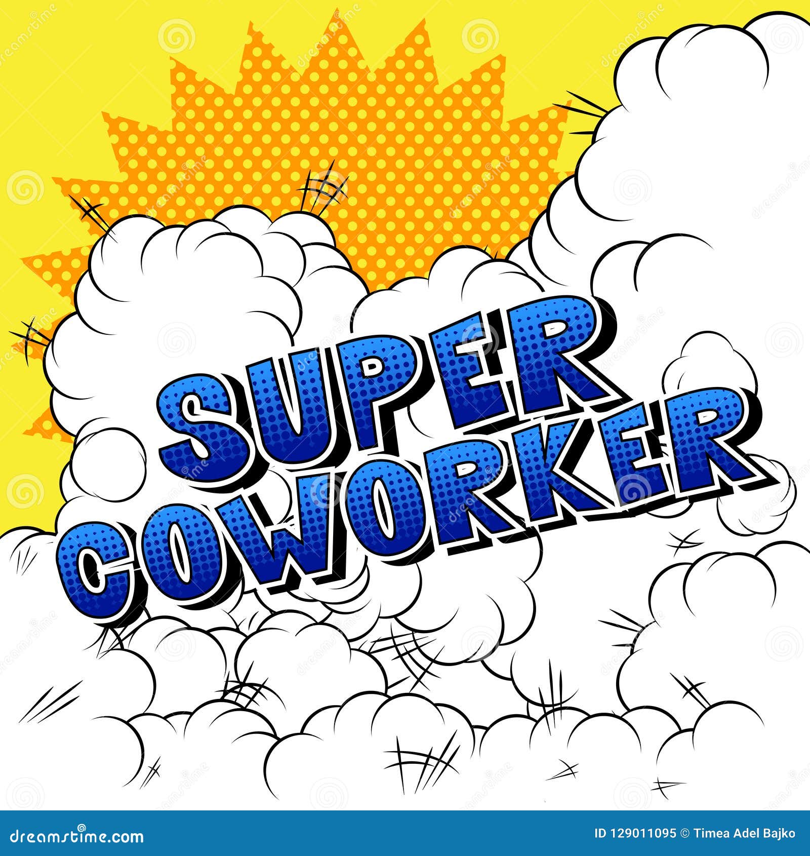 Super Coworker - Comic Book Style Words. Stock Vector - Illustration of ...