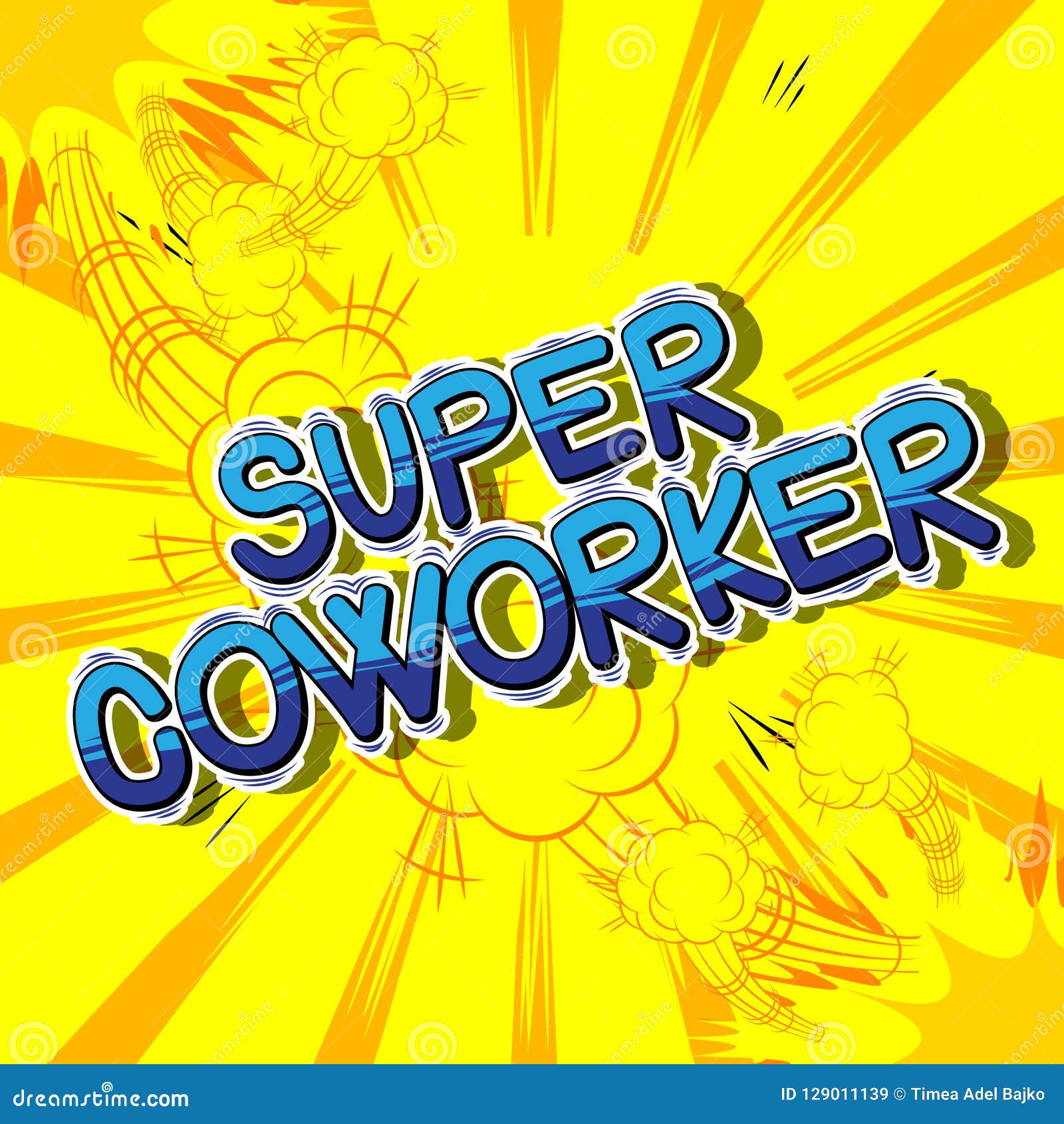 Super Coworker - Comic Book Style Words. Stock Illustration ...