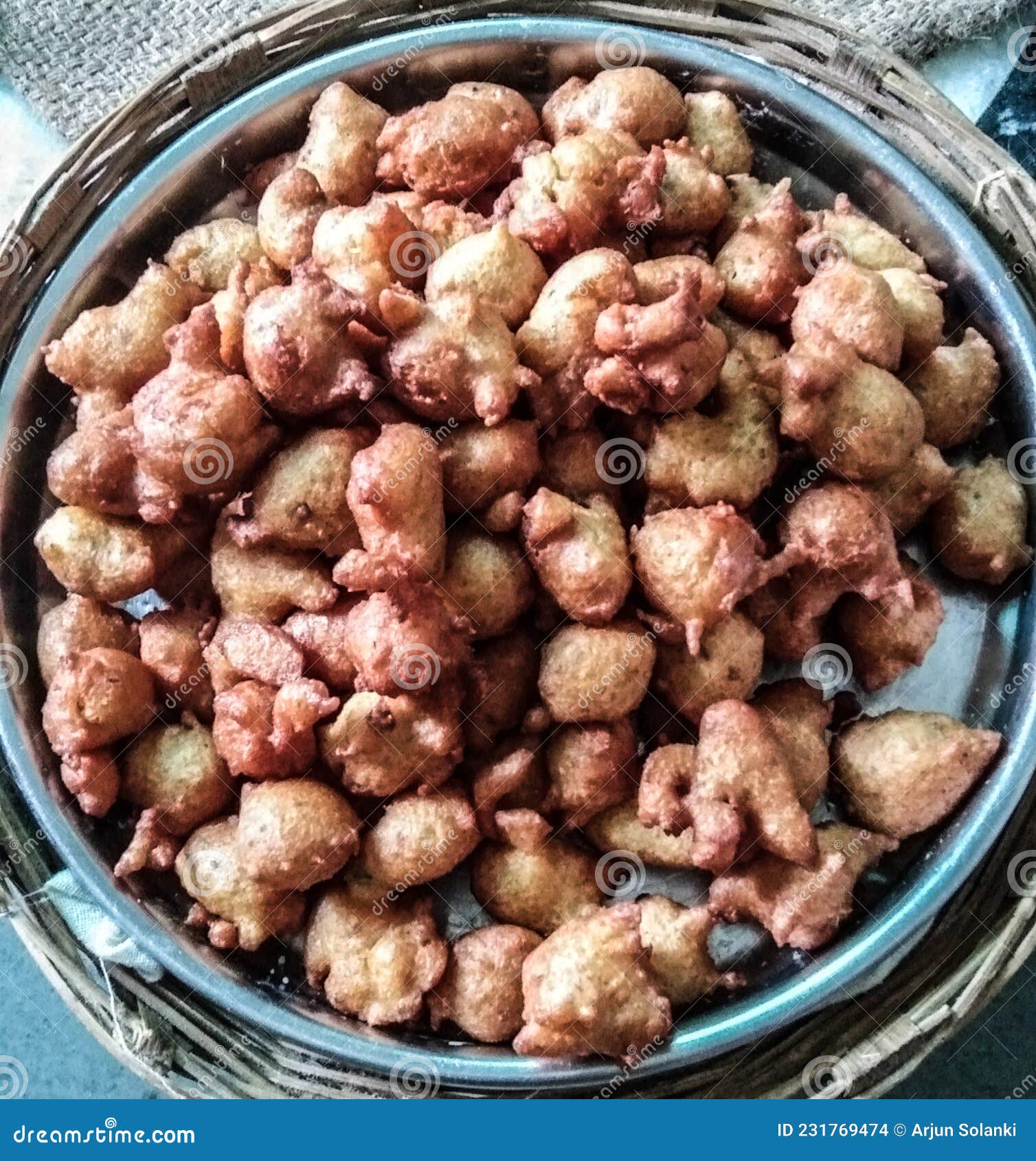 Super Crispy Onion Corn Pakora Food in India Stock Photo - Image of ...