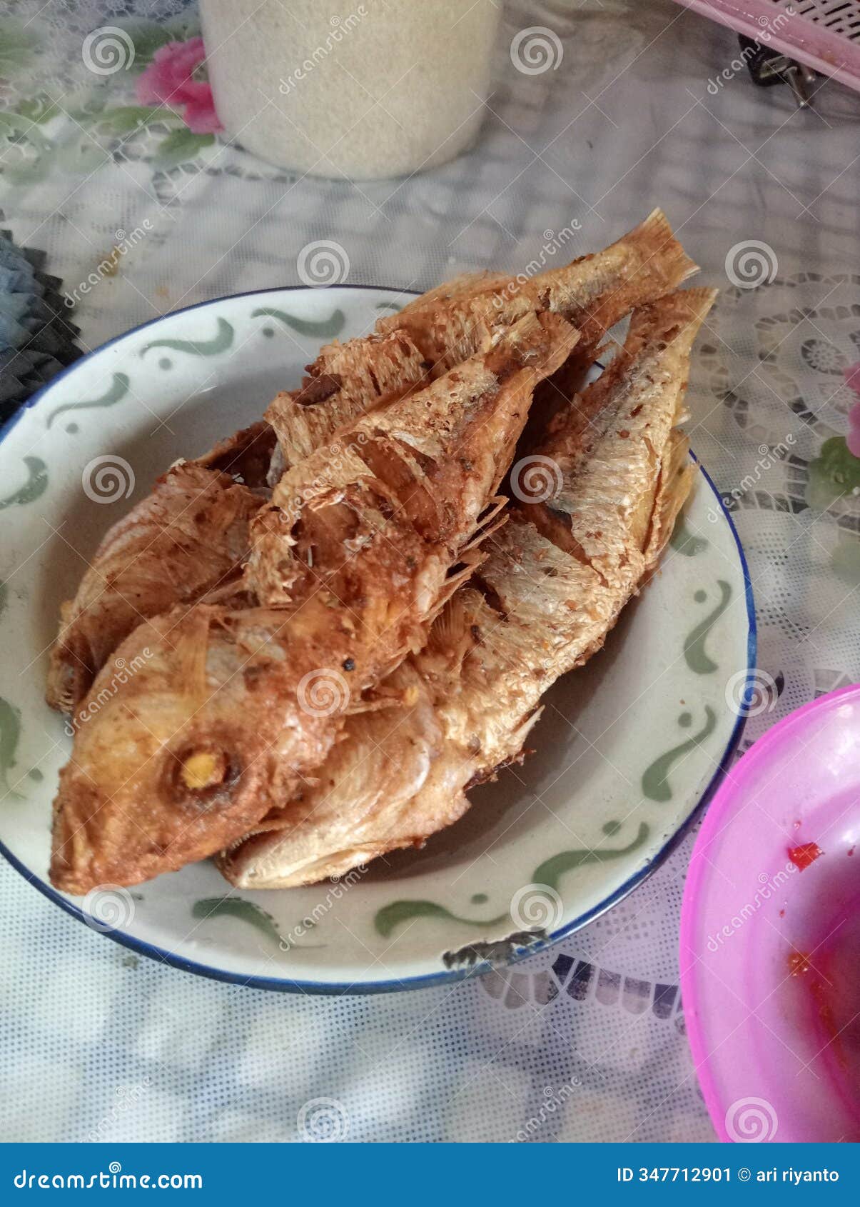 Super crunchy fried fish stock image. Image of fried - 347712901