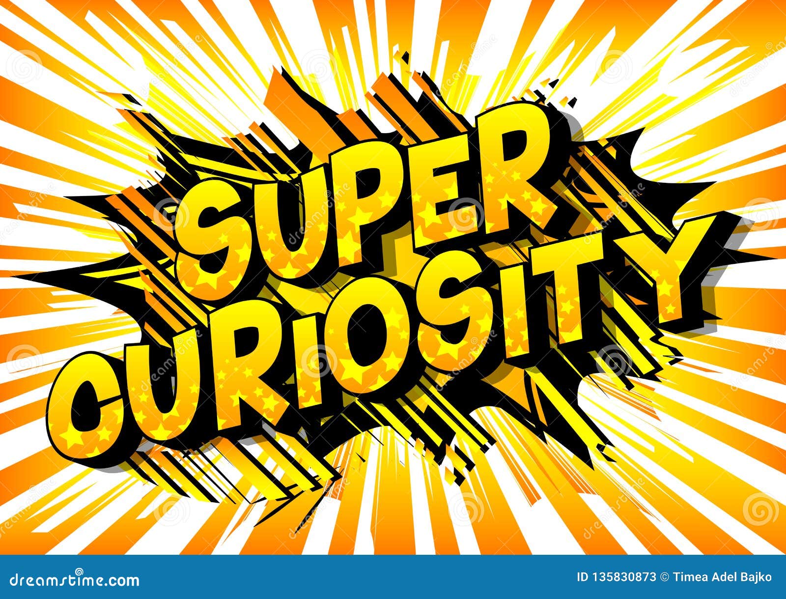 Super Curiosity - Comic Book Style Words. Stock Vector - Illustration ...