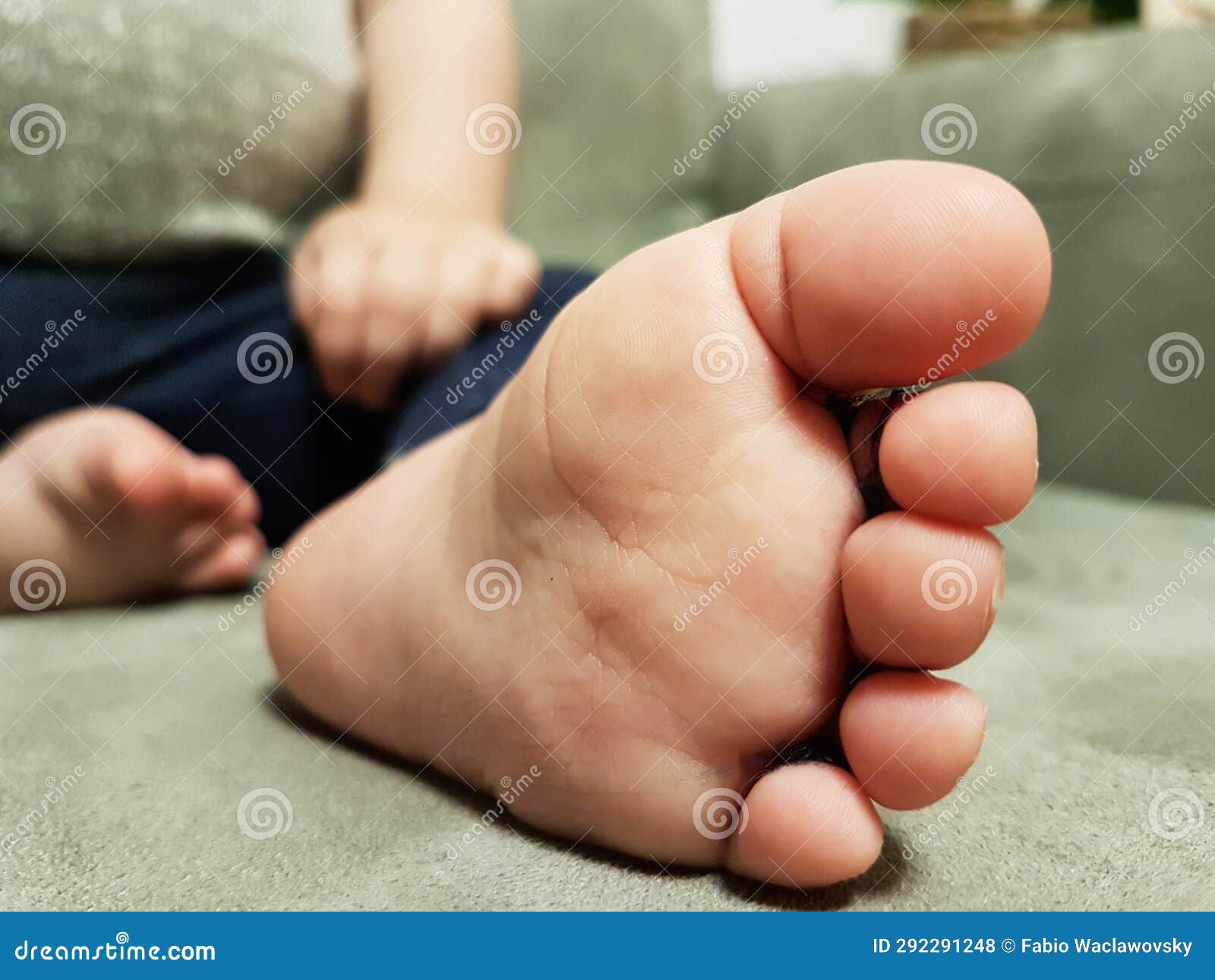 Super cute child foot stock photo. Image of soft, safe - 292291248