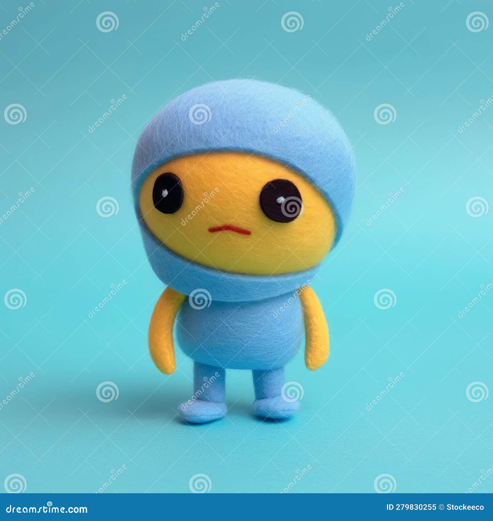Super Cute Felt Cyclops on Solid Background Stock Illustration ...