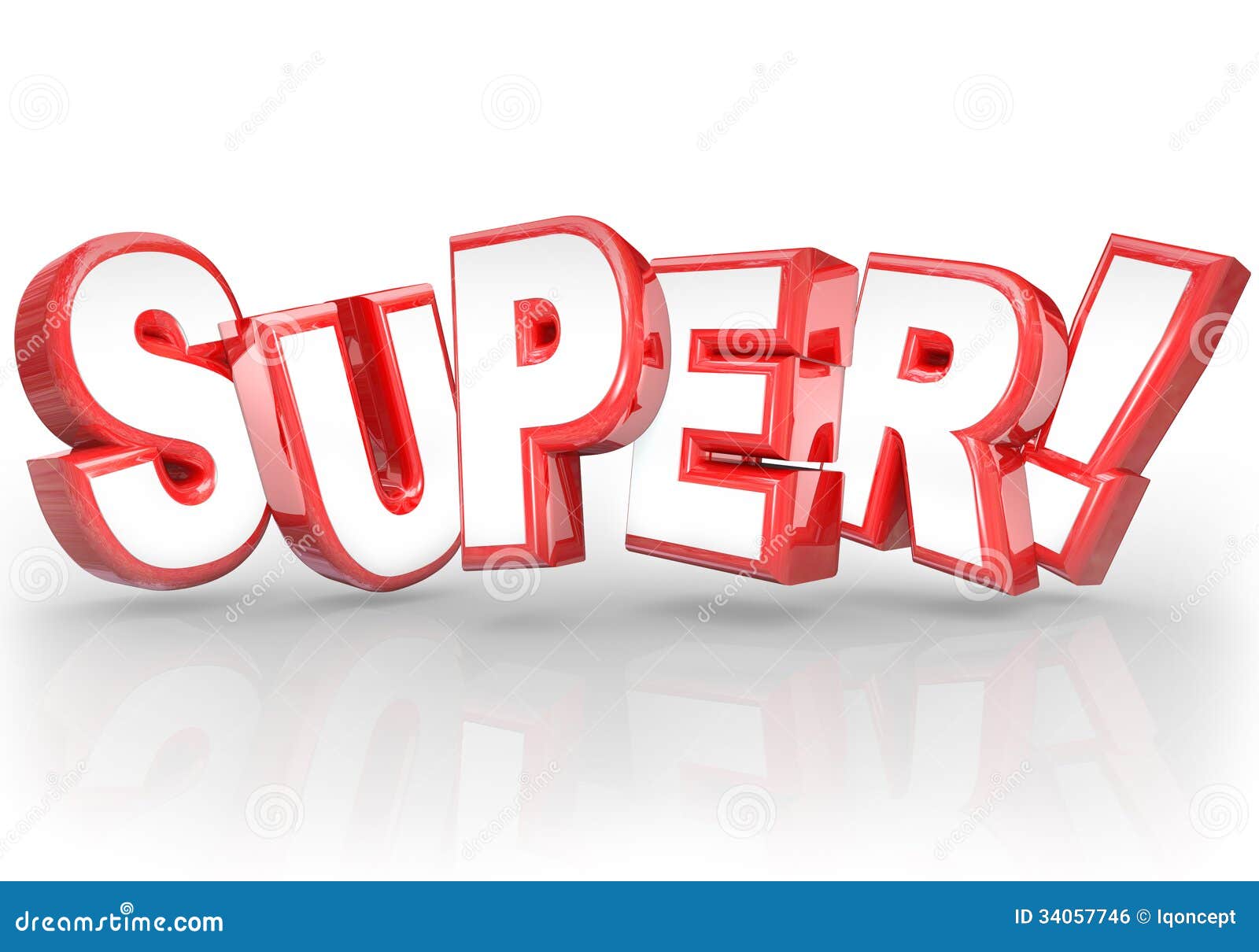 Super 3D Word Beste Keus Krachtig Groot Compliment Stock Illustratie ...