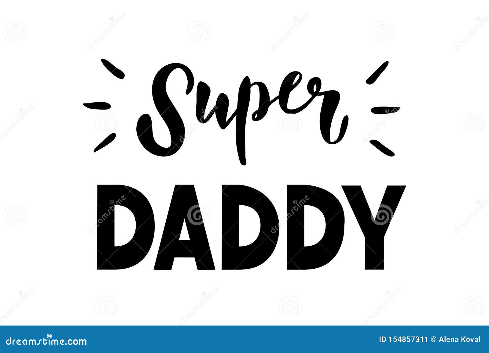 Super Daddy With Son For Fathers Day Celebration. Royalty-Free Stock ...