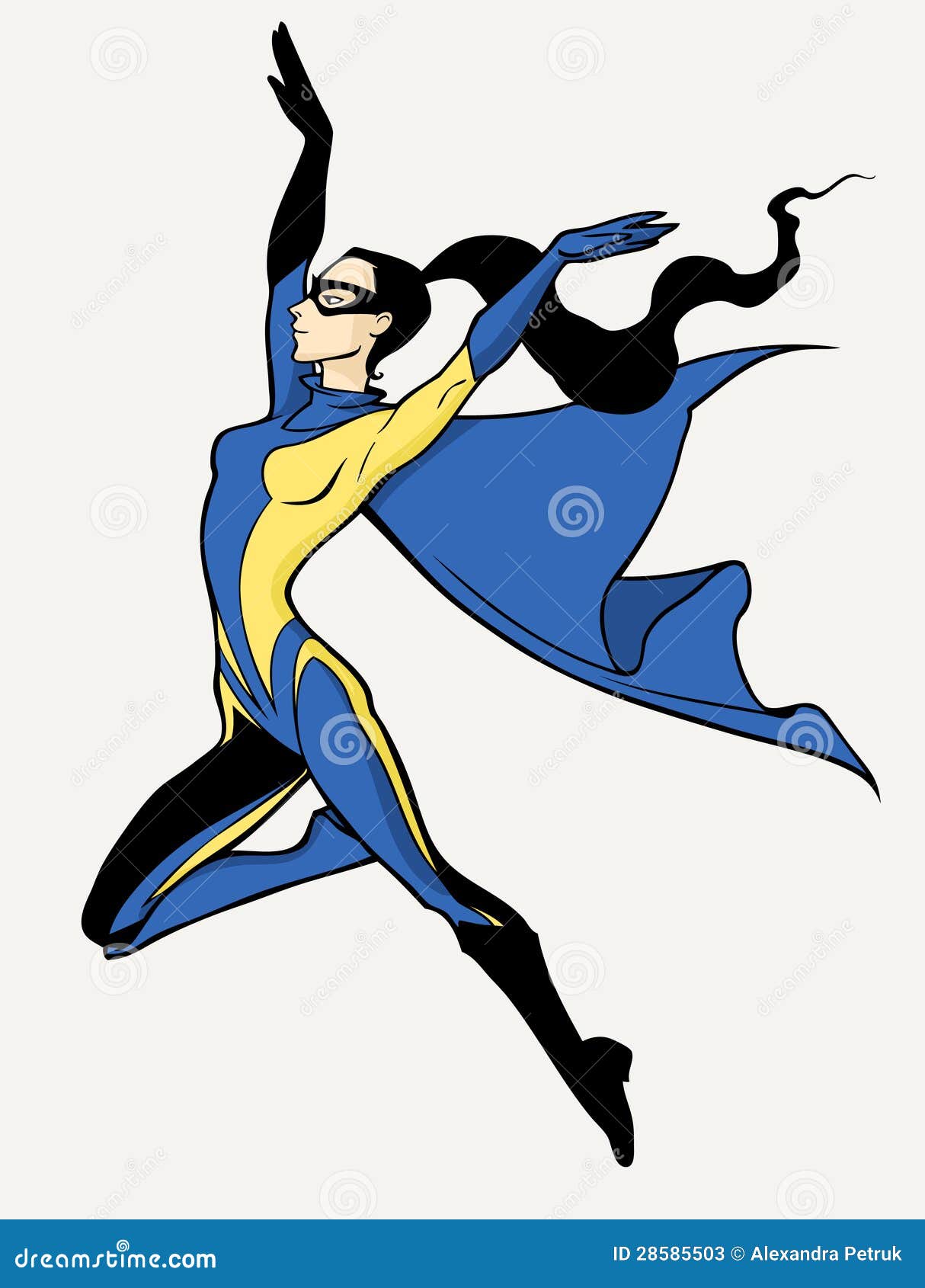 Super dame vector illustratie. Illustration of wijfje - 28585503