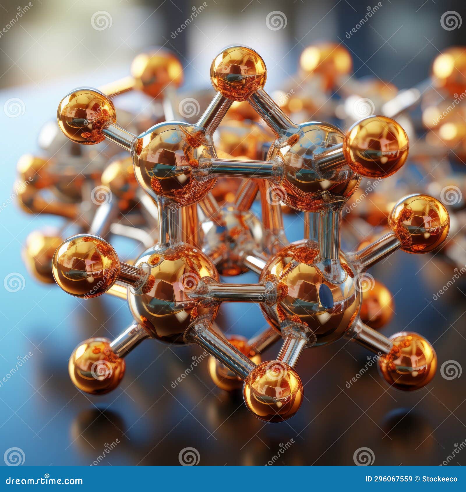 Super Detailed 3d Render of Hydrochloric Acid Molecule Stock ...
