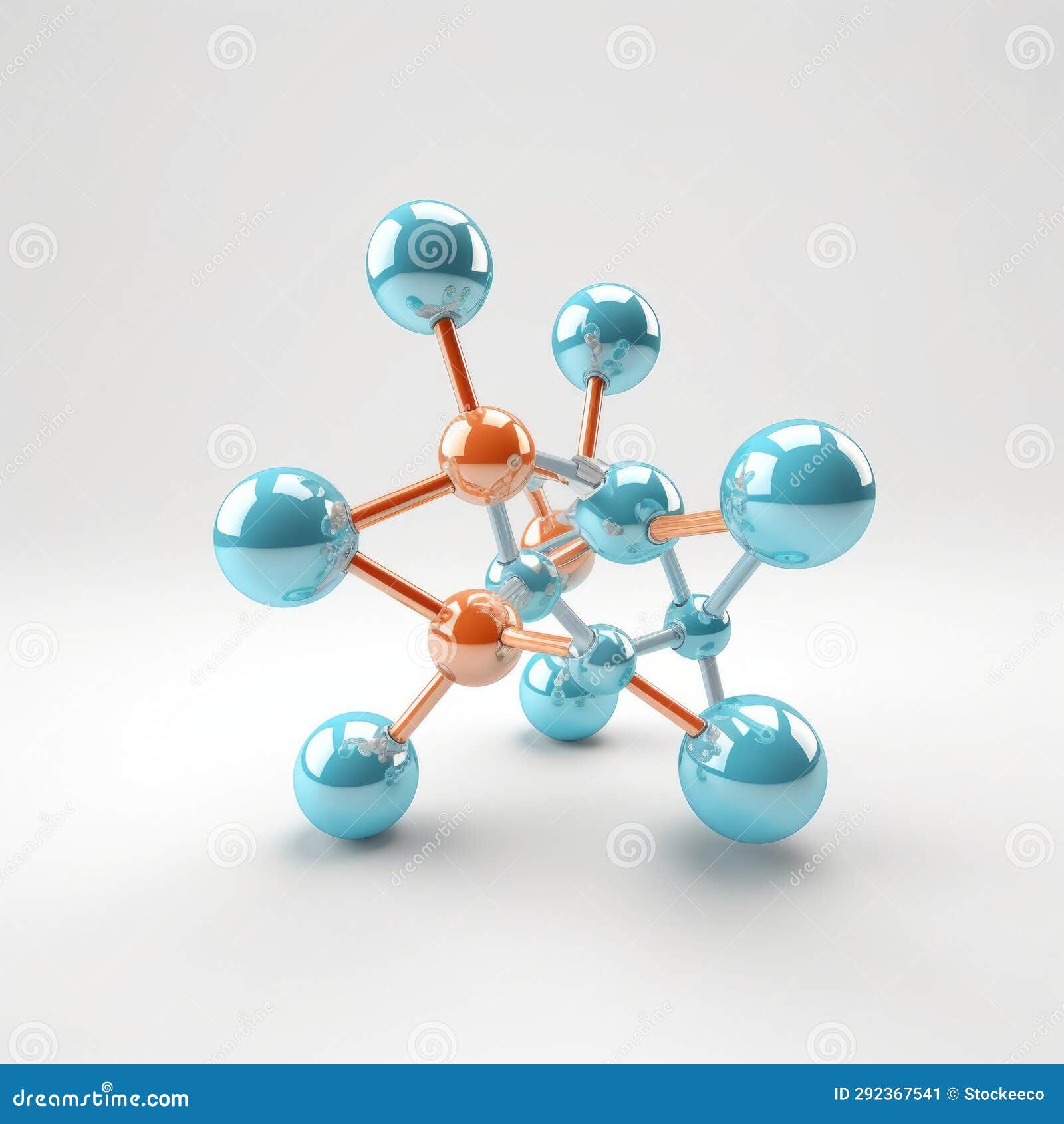 Super Detailed 3d Render of Isolated Oxygen Molecule Stock Illustration - Illustration of ...
