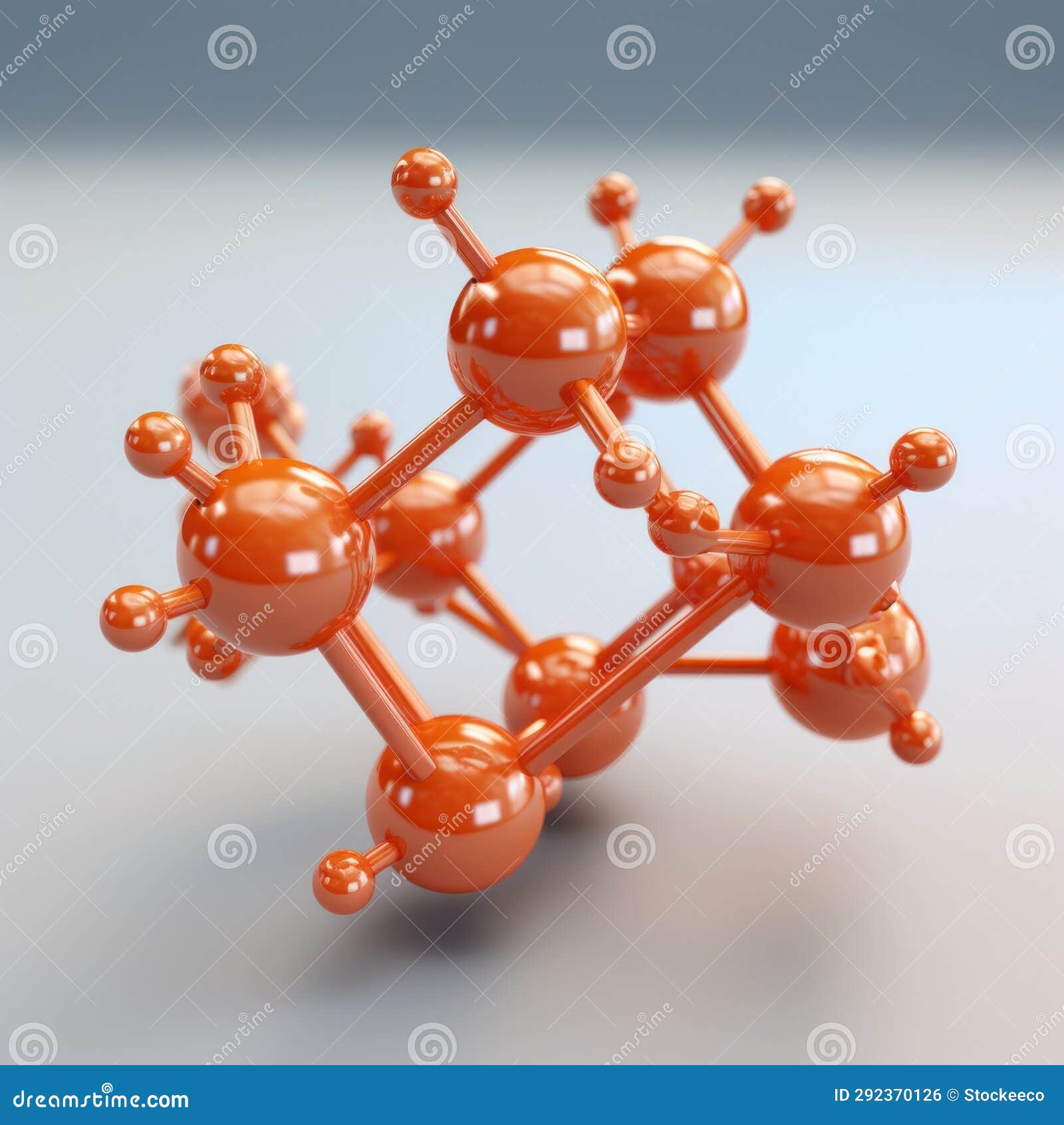 Super Detailed 3d Render of Sodium Hydroxide Molecule on Gray ...