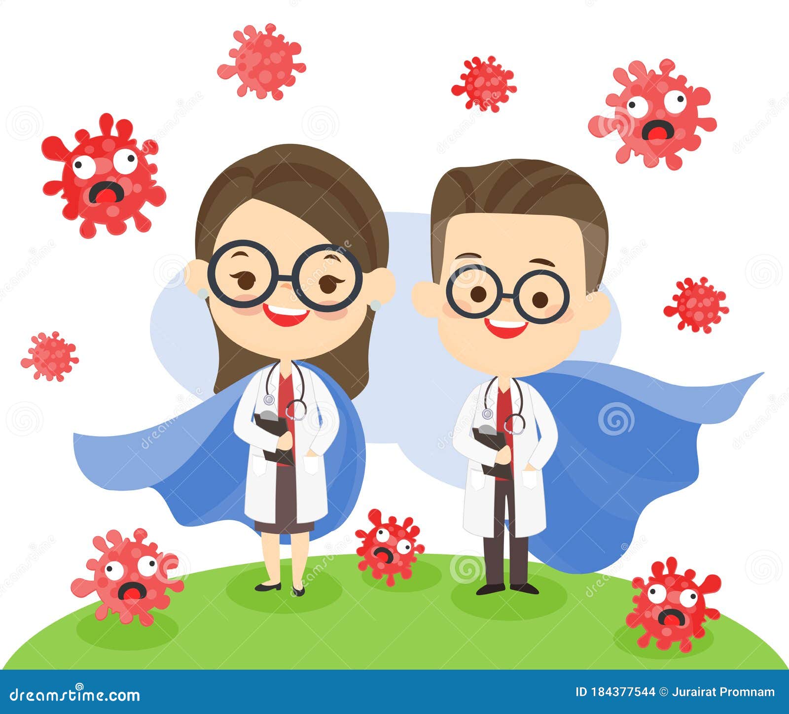 Cartoon Cute Doctor Vector stock vector. Illustration of equipment ...