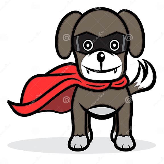 Super dog stock vector. Illustration of justice, mysterious - 51813258