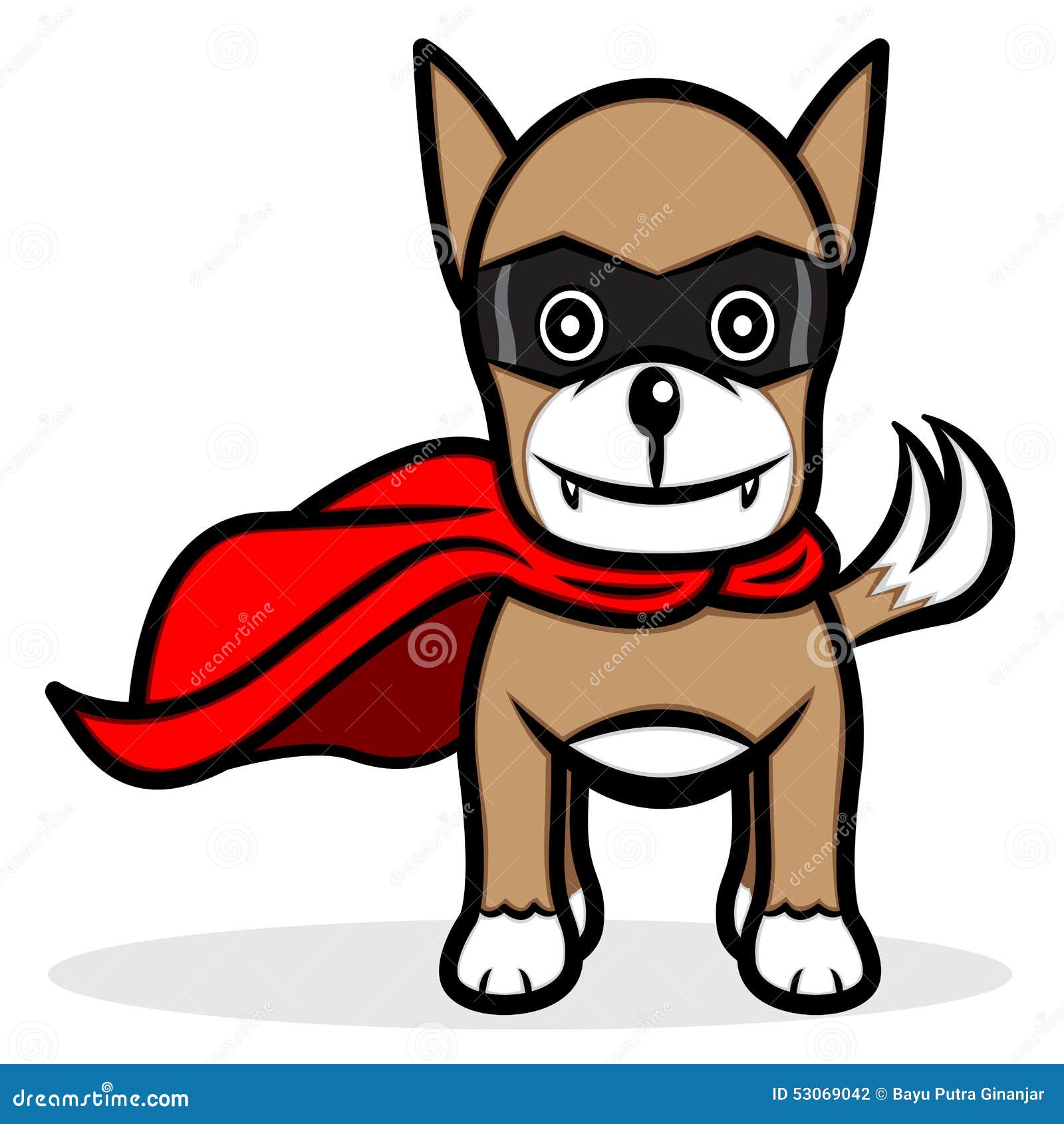 Super dog stock vector. Illustration of robe, animal - 53069042