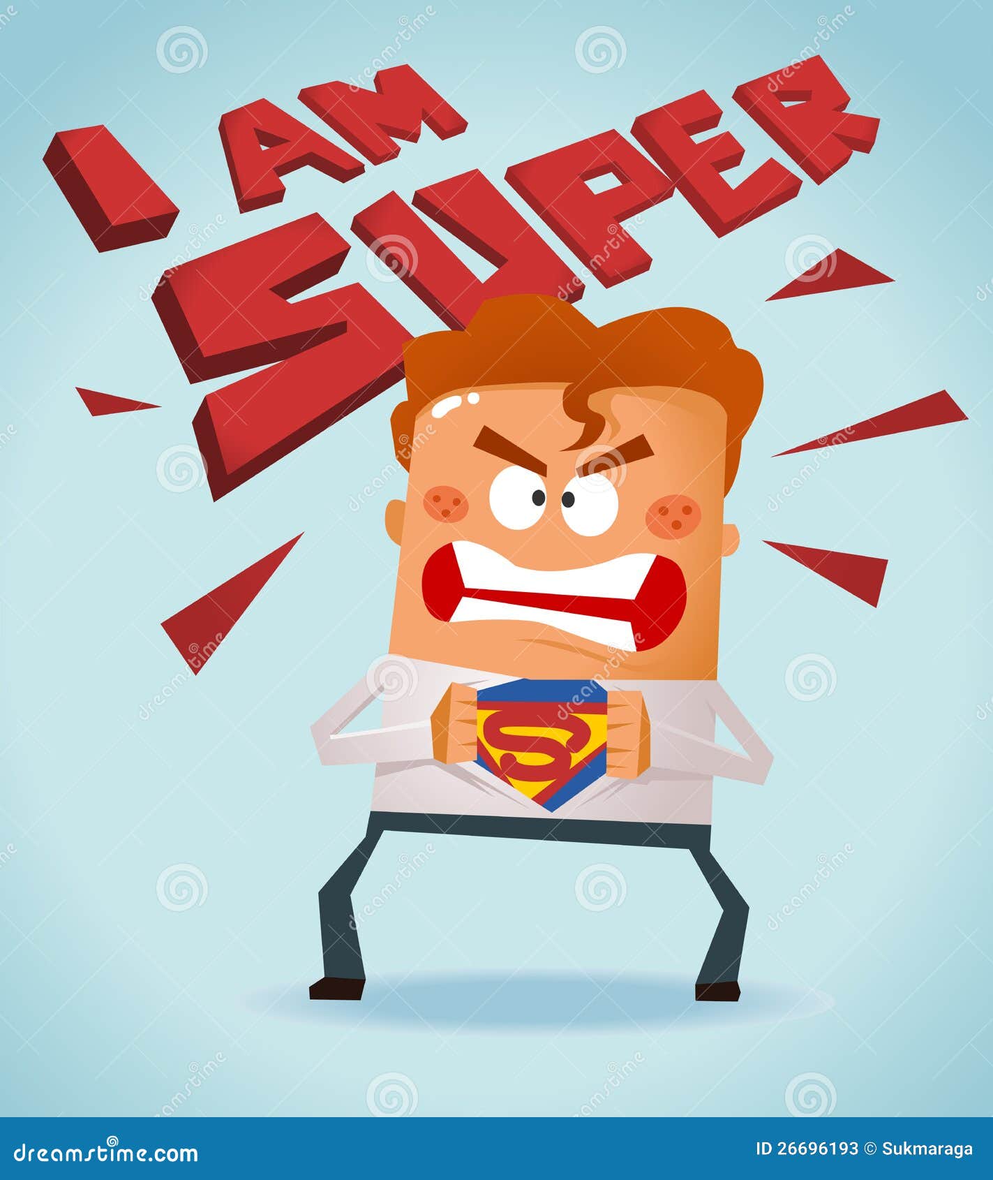 Super Employee stock illustration. Illustration of career - 26696193