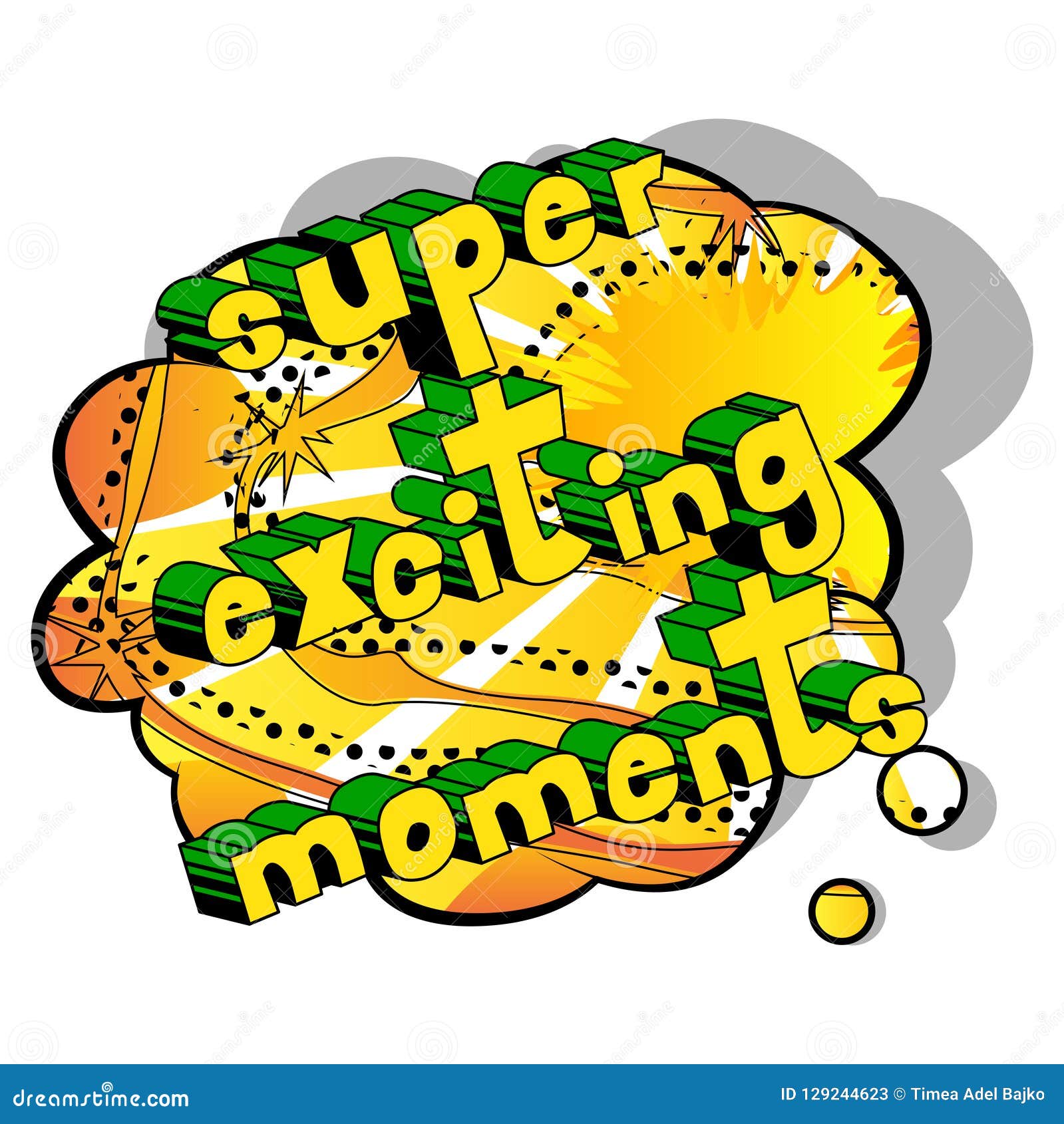 Super Exciting Moments - Comic Book Style Words. Stock Illustration ...