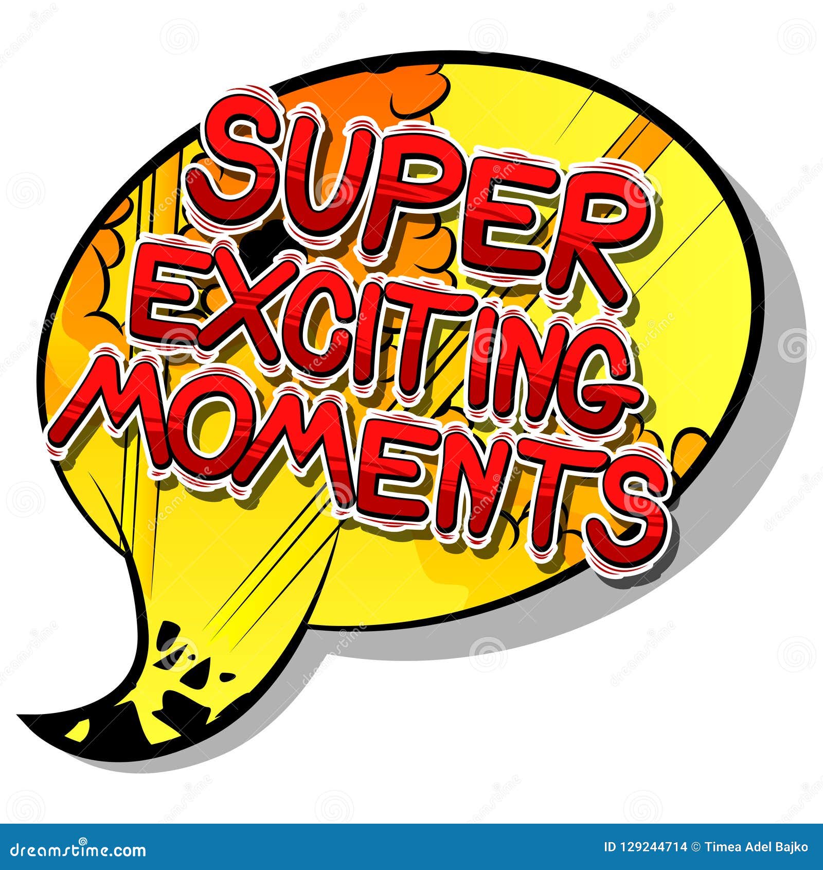 Super Exciting Moments - Comic Book Style Words. Stock Illustration ...