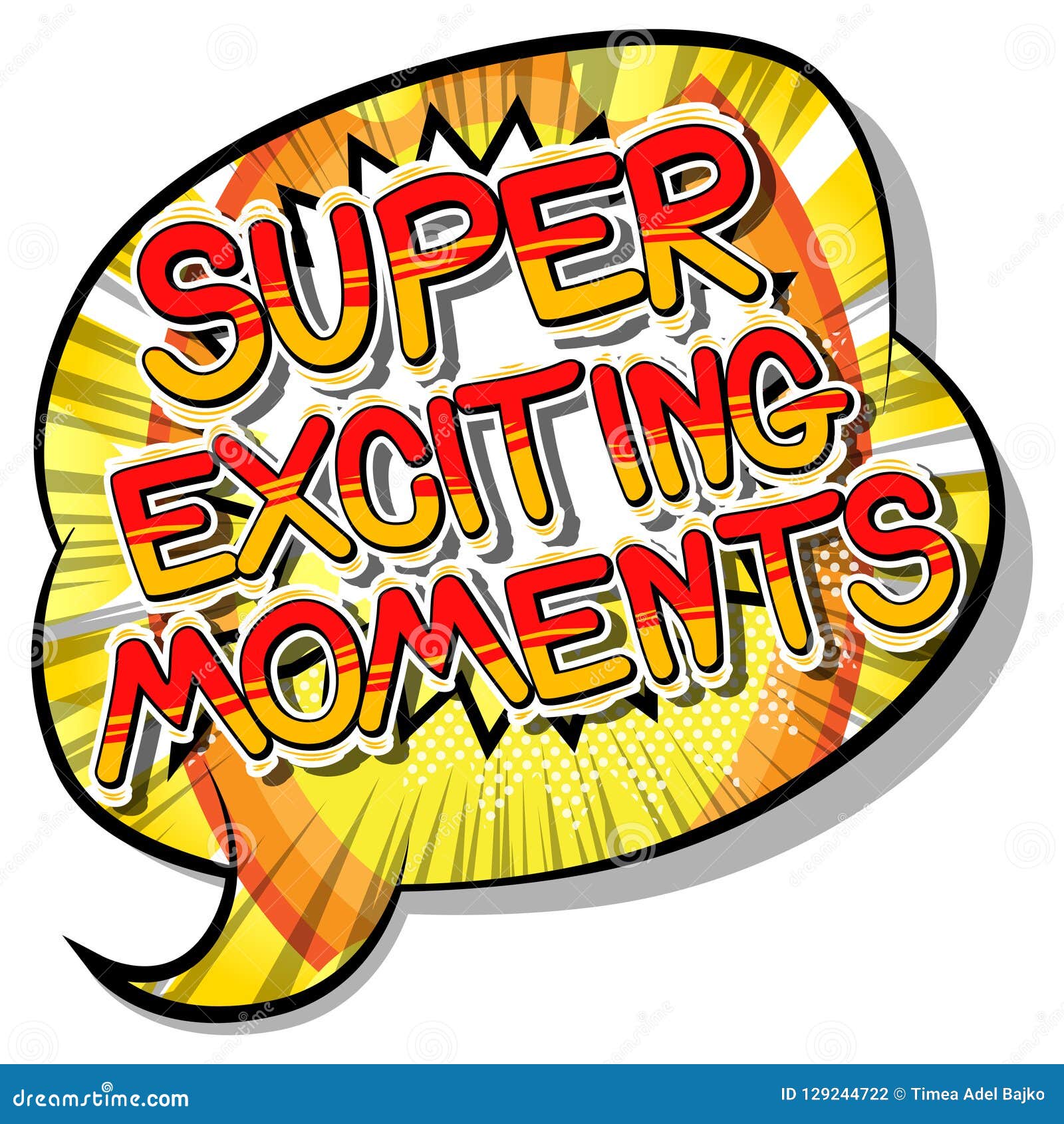 Super Exciting Moments - Comic Book Style Words. Stock Illustration ...