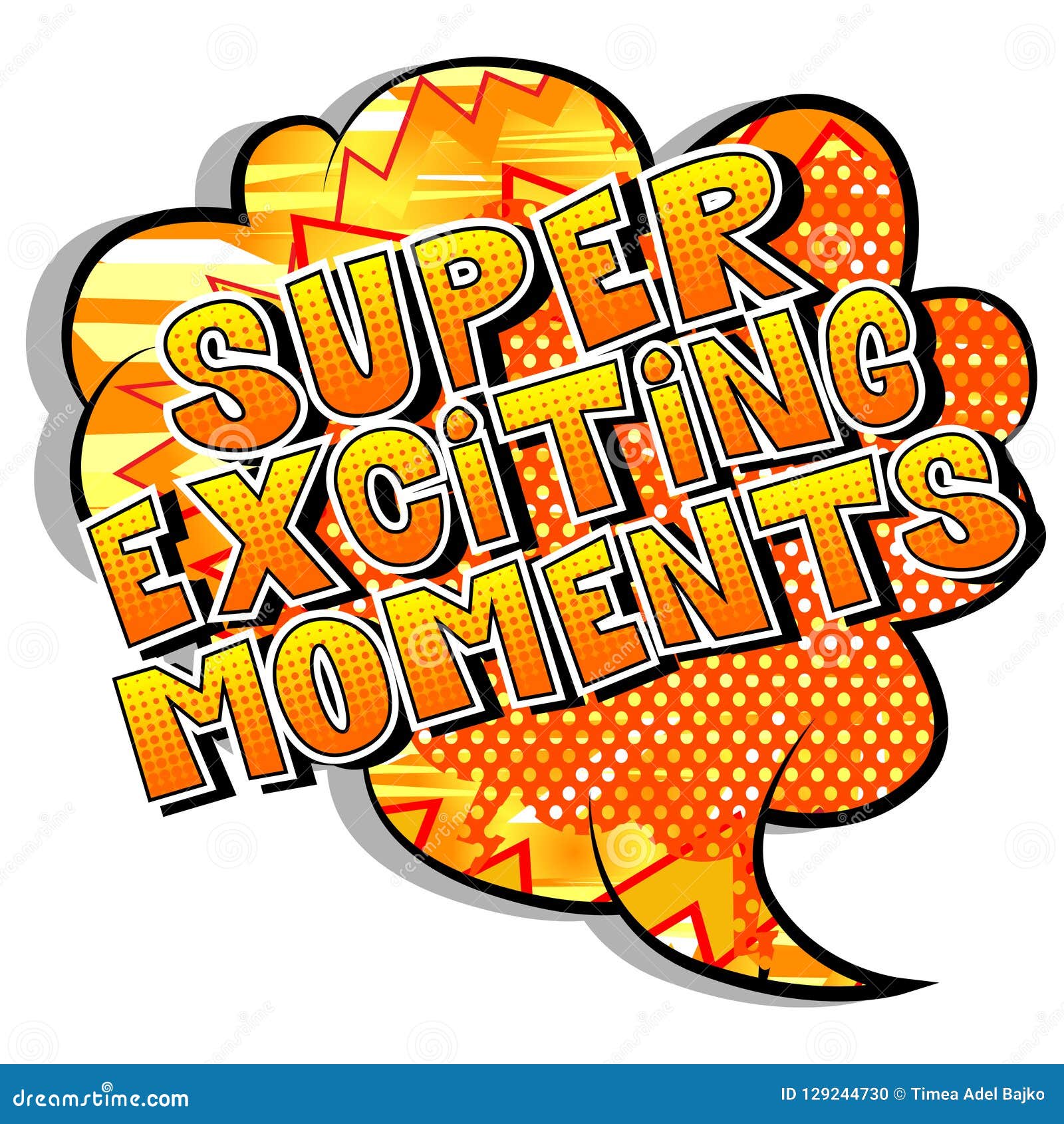 Super Exciting Moments - Comic Book Style Words. Stock Illustration ...