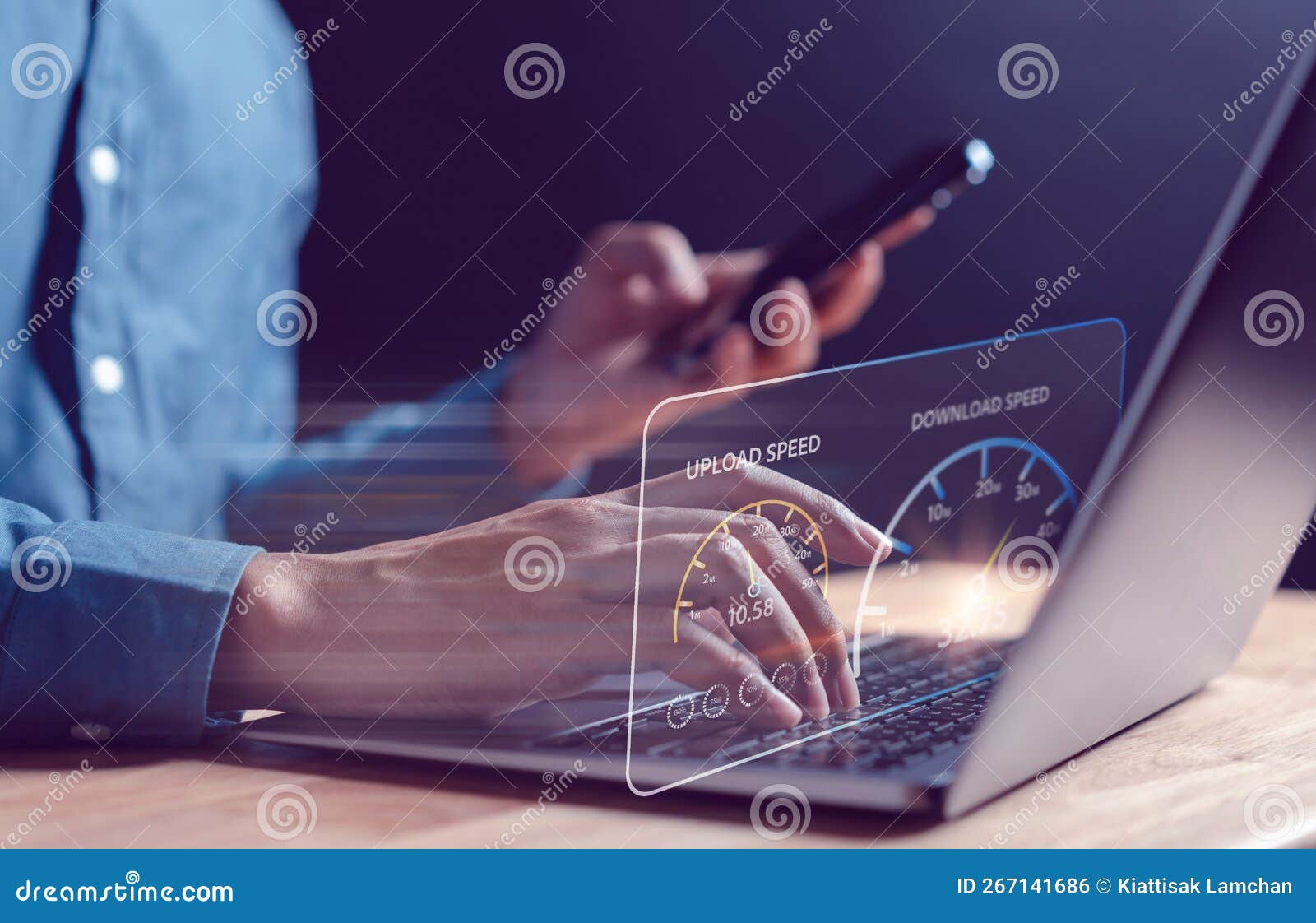 Super Fast Internet Connection Speedtest Bandwidth Network Technology ...