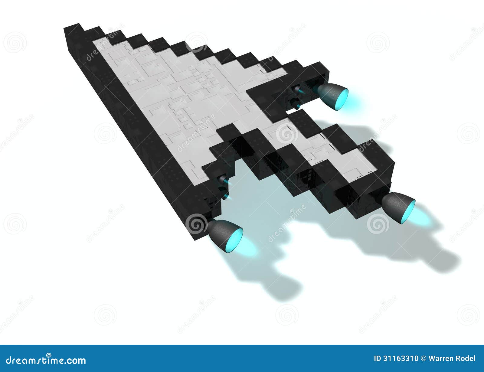 Super Fast Mouse Pointer stock illustration. Illustration of ...