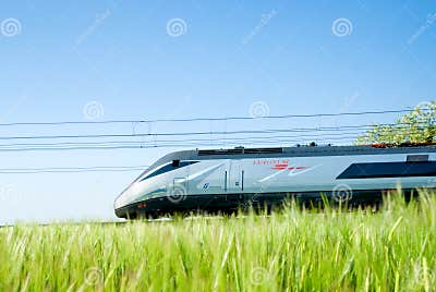 Super fast passenger train stock image. Image of fast - 5168299