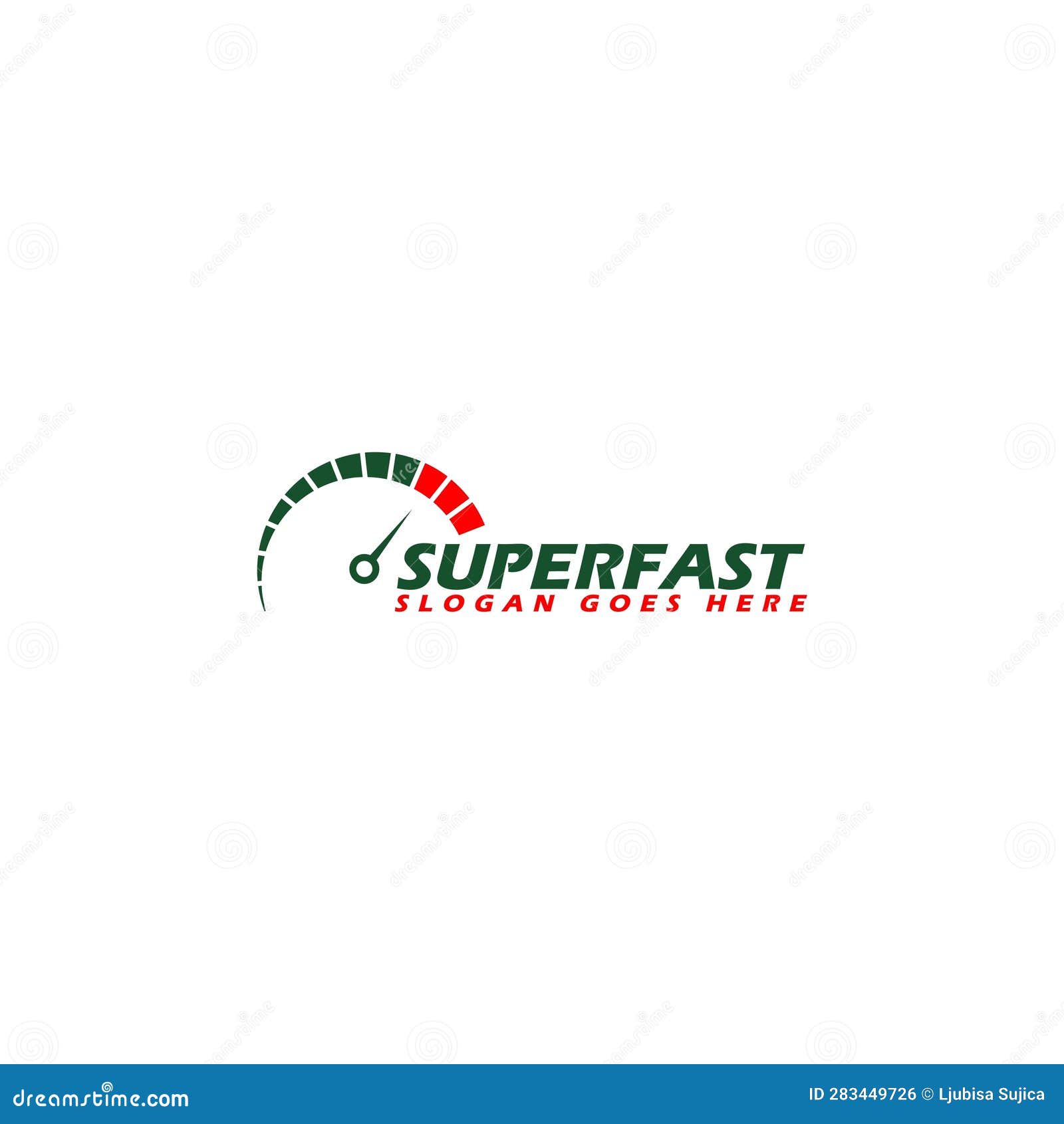 Super Fast Speedometer Design Template Isolated on White Background ...